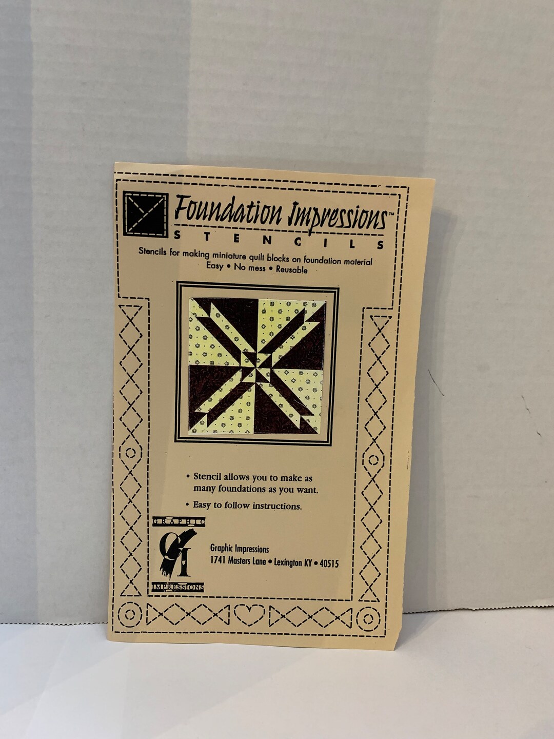 Foundations Impressions 3 Inch Triangle Reusable Stencil - Etsy