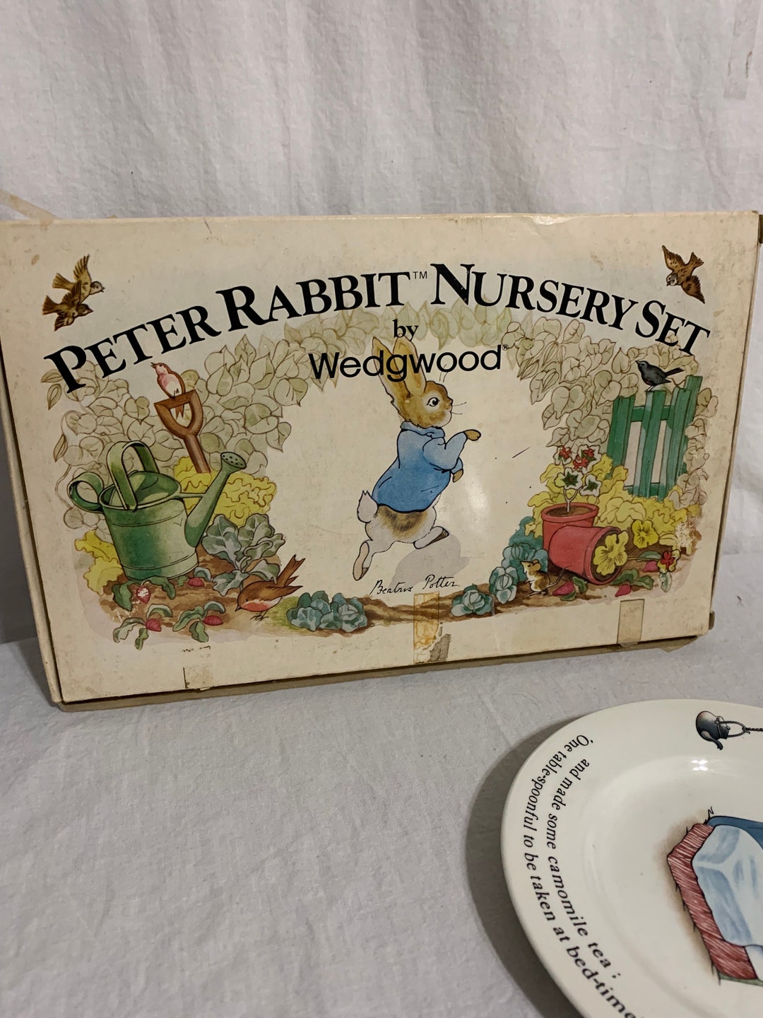 Wedgewood Peter Rabbit 3 Pc Nursery Set and Creamer Sugar - Etsy