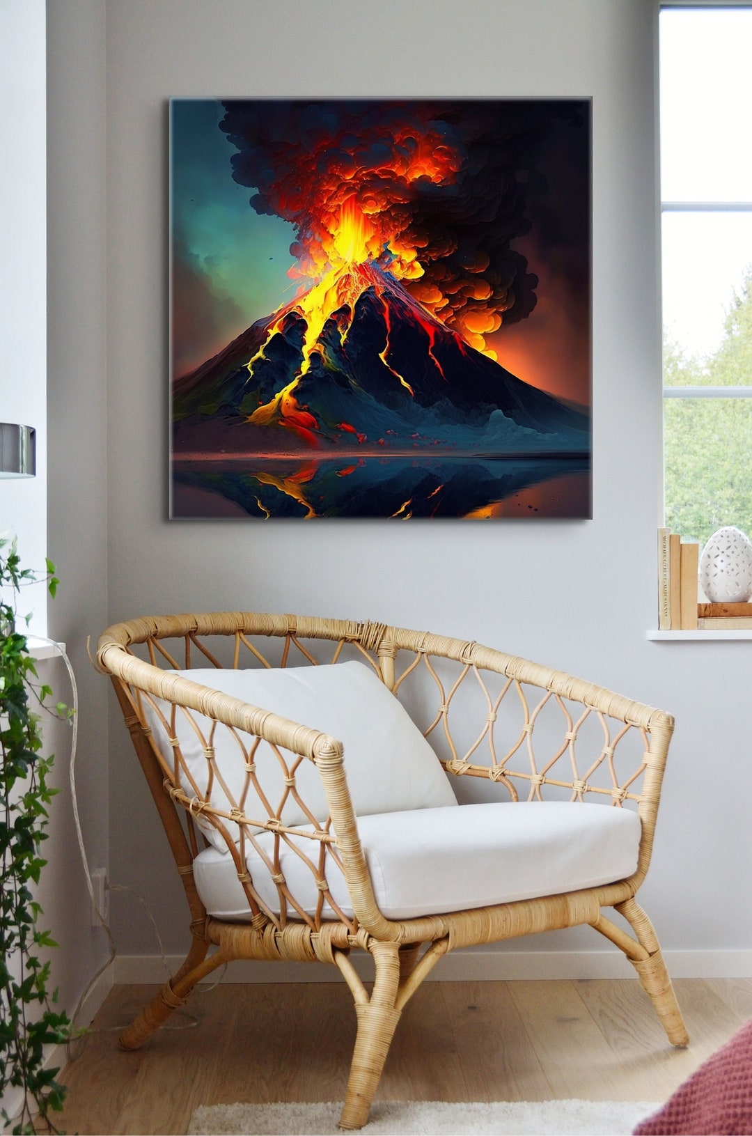 Erupting Volcano Eruption Natural World Fire Lava Volcanic Ready to ...