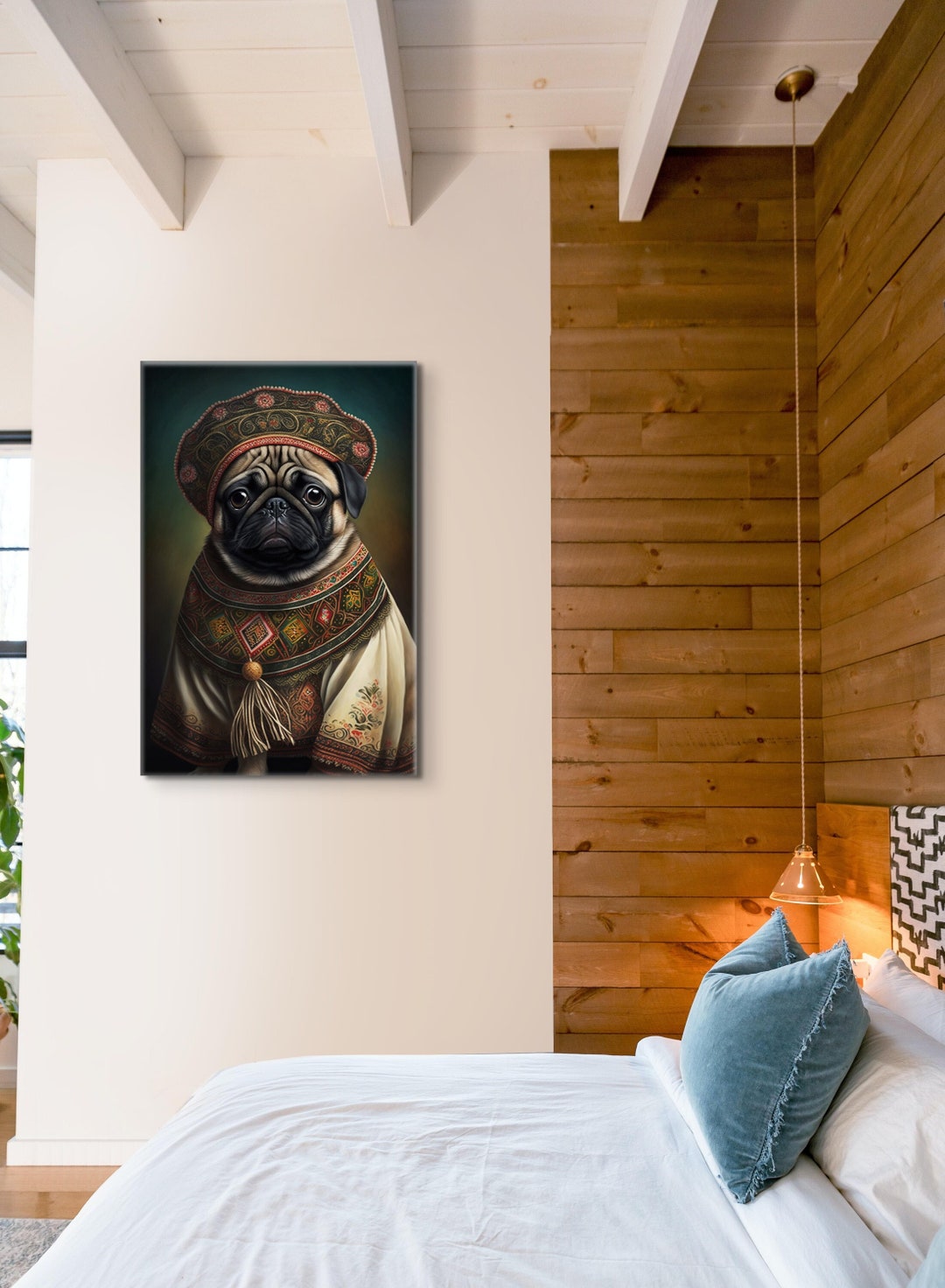 Traditional Vintage Ethnic Pug Costume From the Old Times Cute Pugs ...