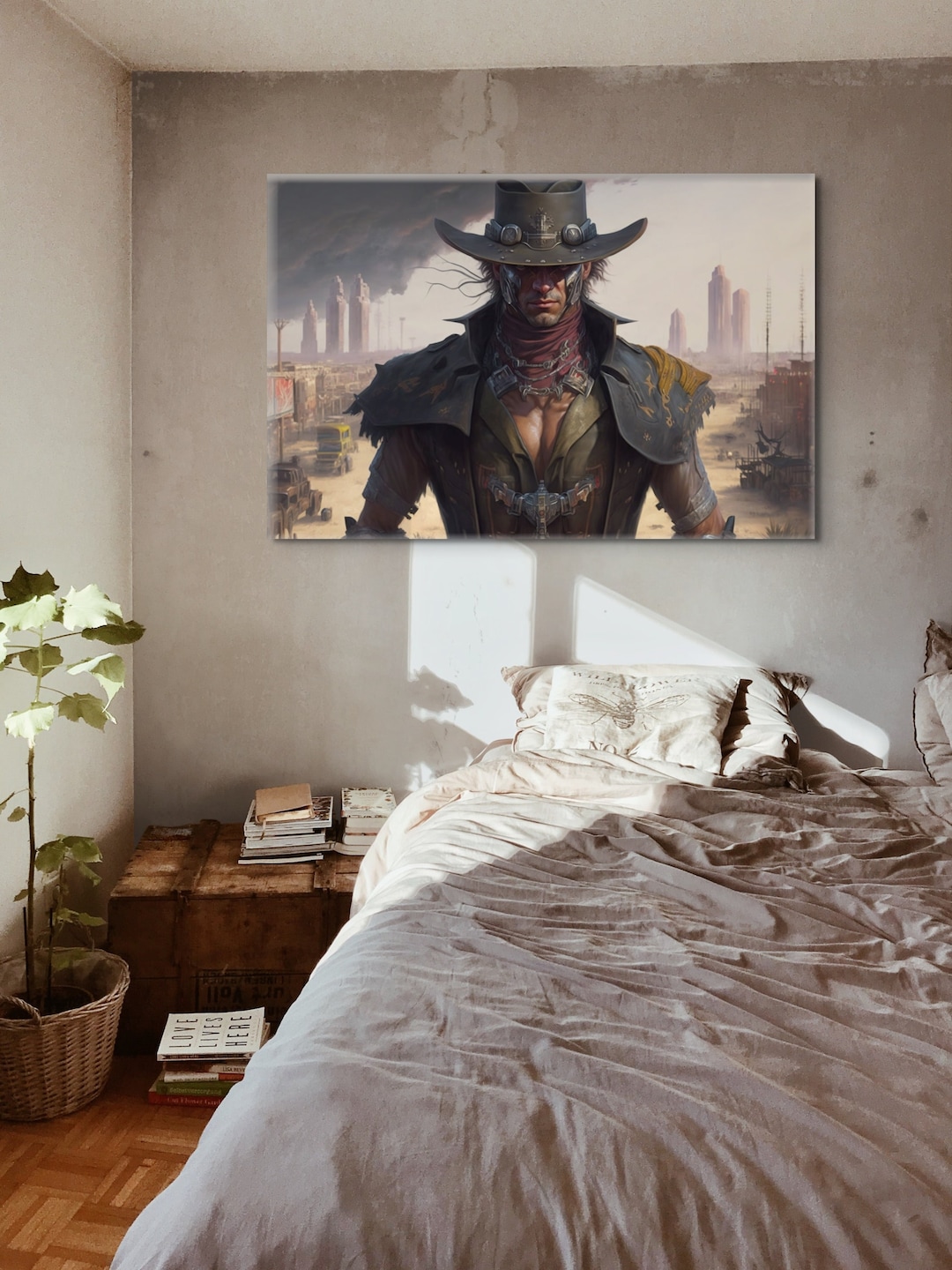 Cyberpunk Future Cowboy Dystopian Ready to Hang Future Antihero Time ...