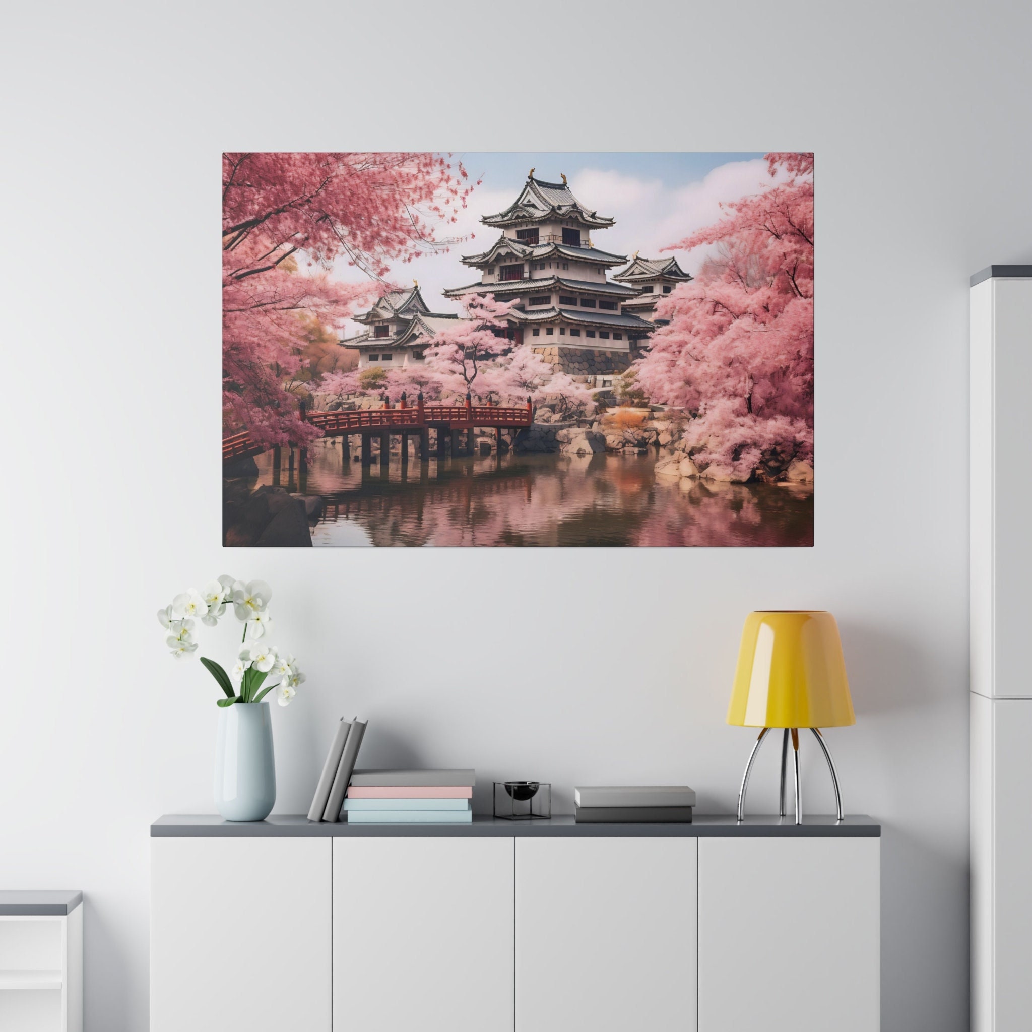 Himeji Castle Japanese Fortress in the Spring With Cherry Blossoms ...
