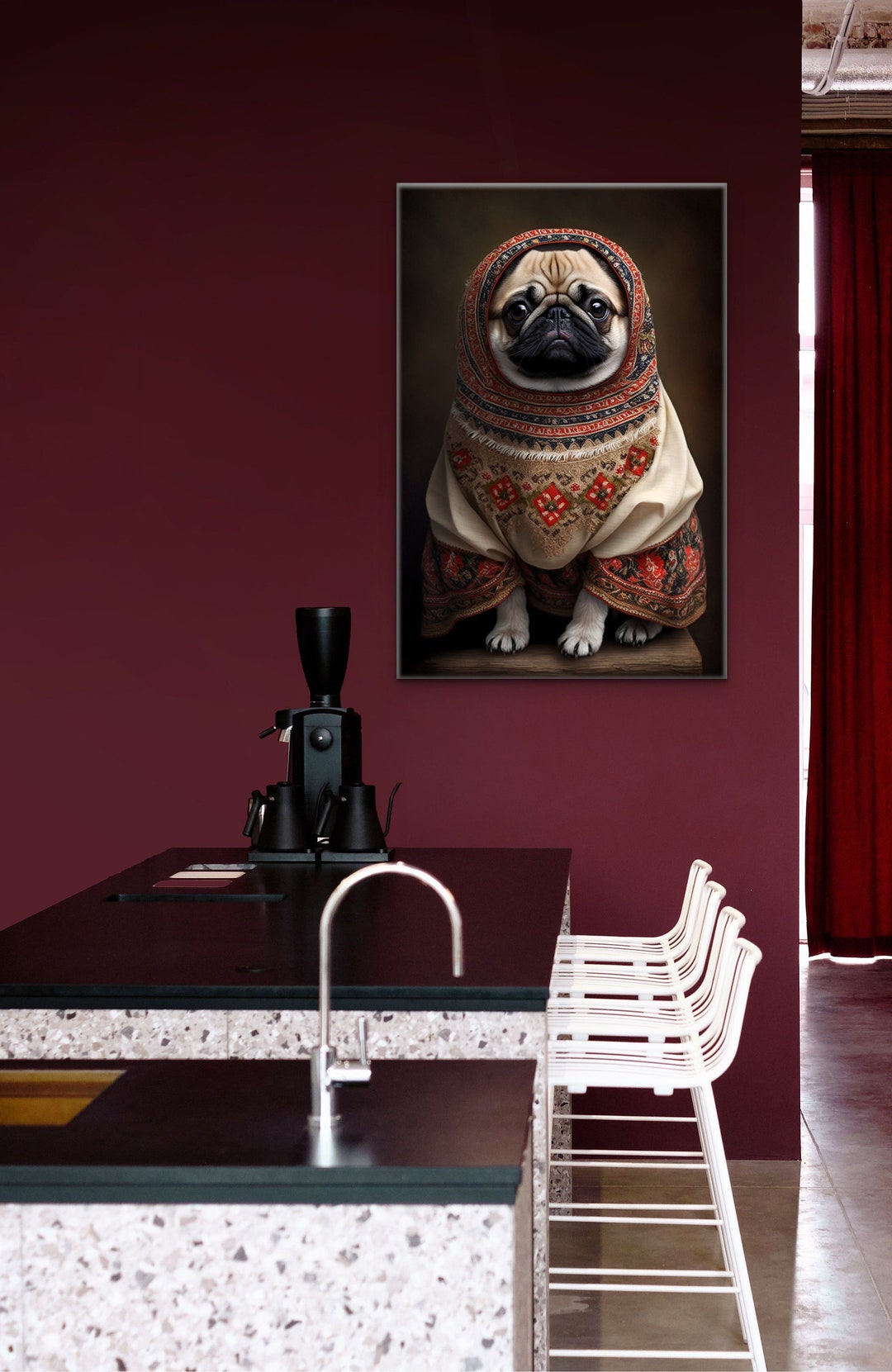 Cute and Sweet Traditional Vintage Ethnic Pug Costume From the Old ...