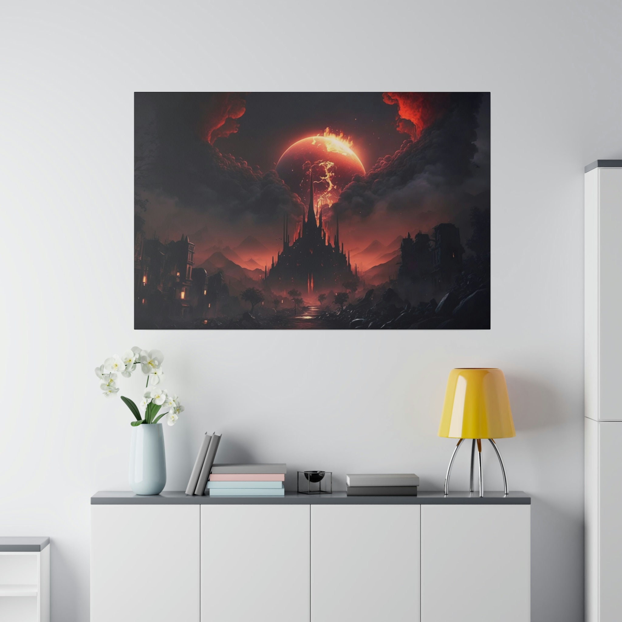 The Overlord Planet From Hell Underworld Space Hades Canvas Print Art ...