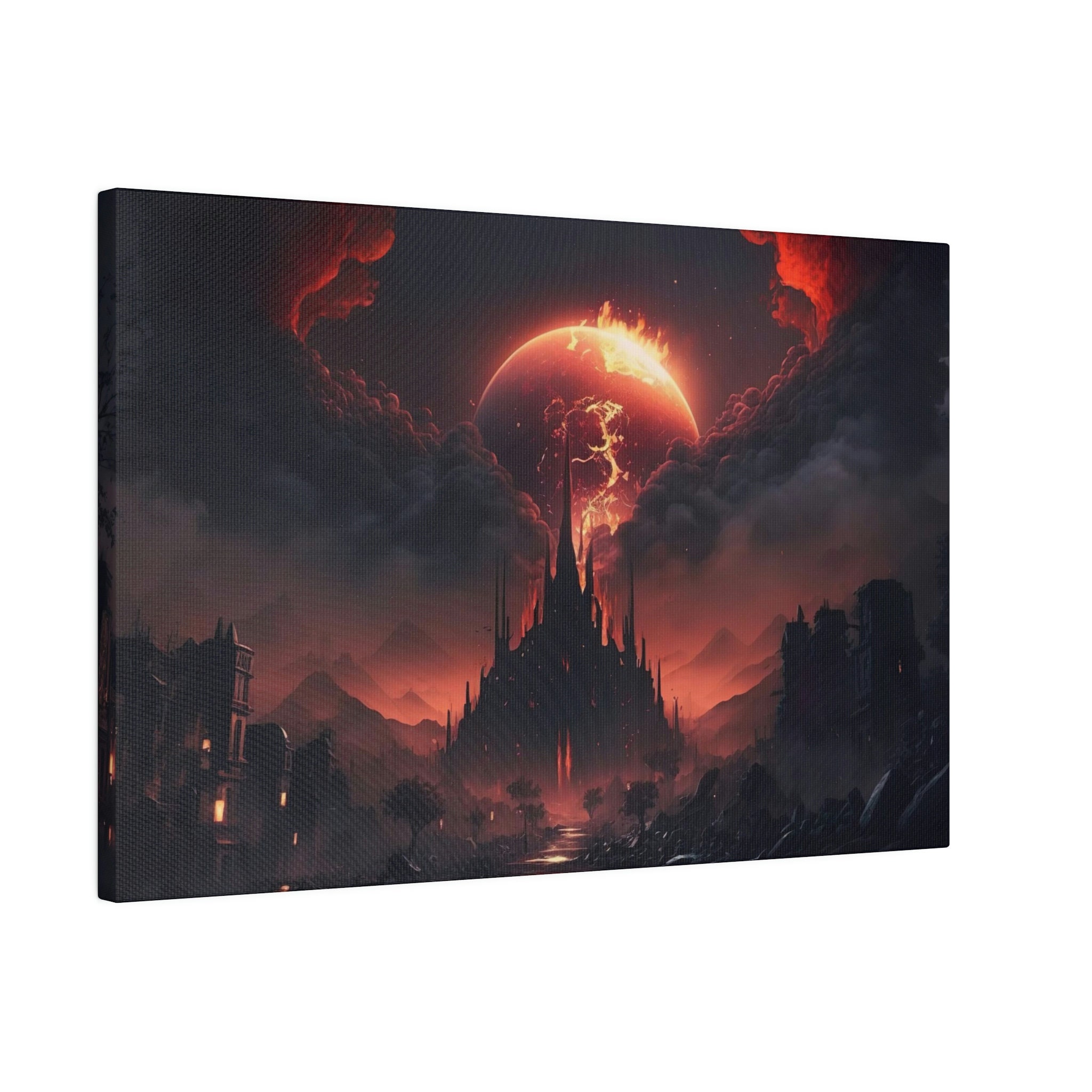 The Overlord Planet From Hell Underworld Space Hades Canvas Print Art ...