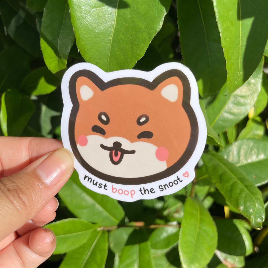 Boop the Snoot Doggo Sticker Meme Sticker Shiba Sticker - Etsy