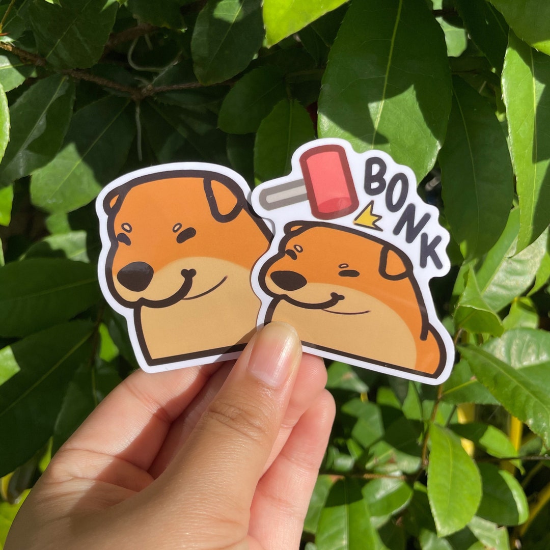Bonk Shiba Sticker Set Meme Sticker Dog Sticker Vinyl - Etsy