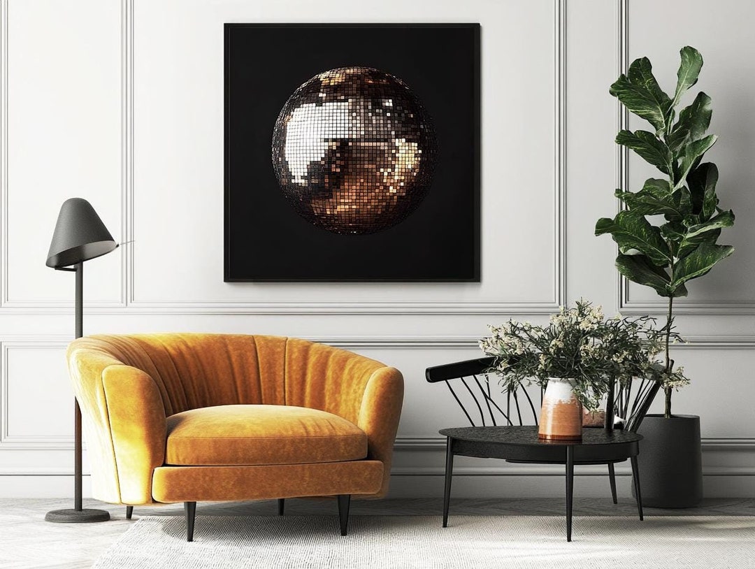 Disco Ball Digital Wall Art - Disco Ball Print - Retro Disco Ball ...