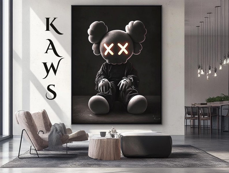 Kaws Poster – Contemporary Art Print, Digital Download, Street Art ...