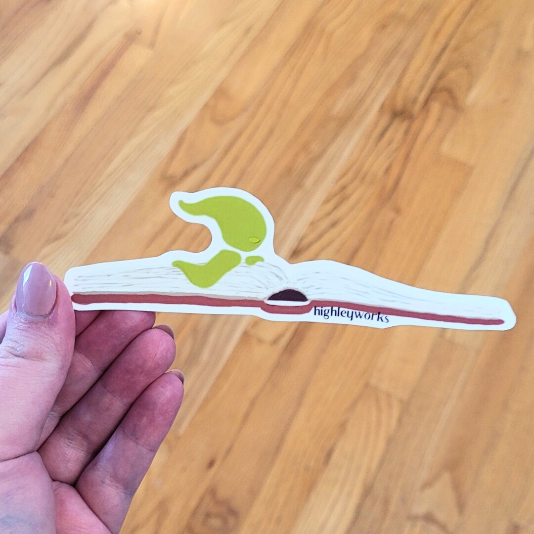 Open Book Sticker With Sneaky Sprite Library Books - Etsy