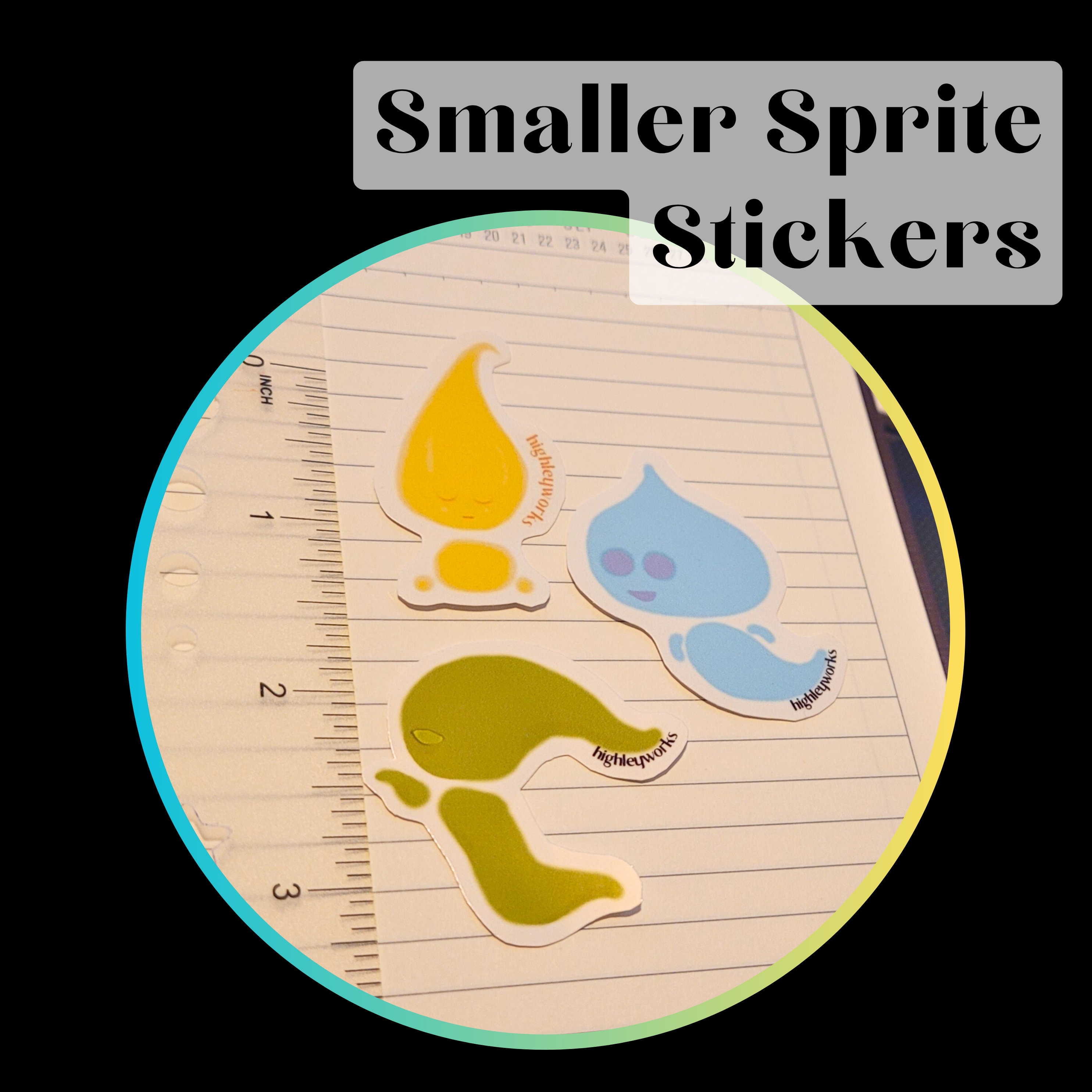 Small Sprites Sticker Set Supernatural Stickers, Readers, Ghosts ...