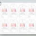 Printable Christmas Gift Tags, Pink Christmas Tree Gift Tags, Holiday ...