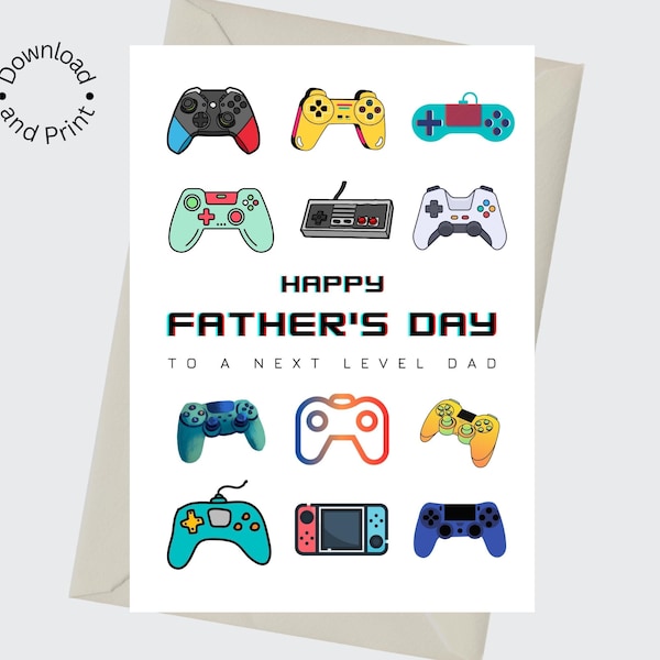 Game Controller Card - Etsy