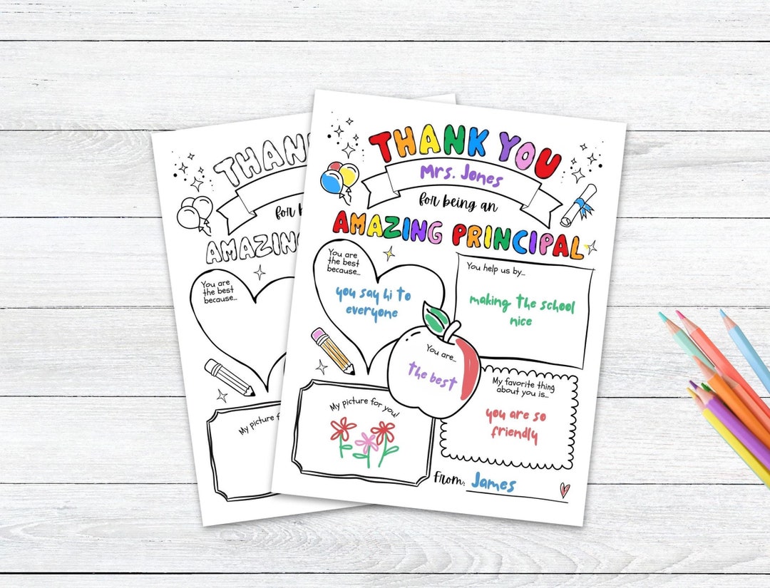 Teacher Appreciation Printable Principal Gift Appreciation Week Gift ...