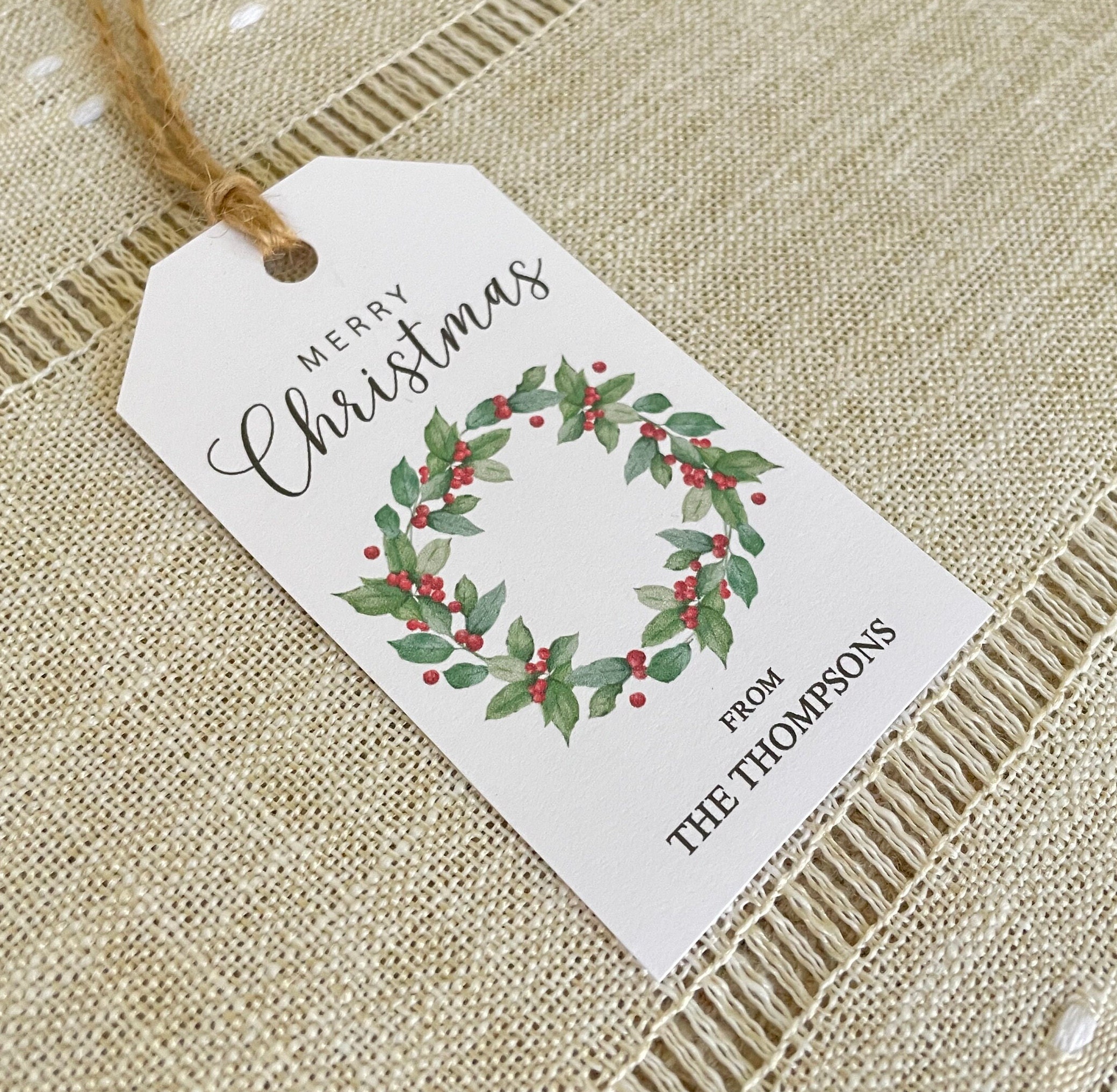 Editable Christmas Gift Tags Printable Christmas Tags - Etsy