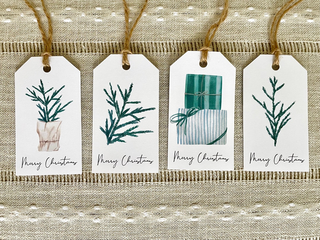 Printable Christmas Gift Tag Set Wine Gift Tags Holiday - Etsy