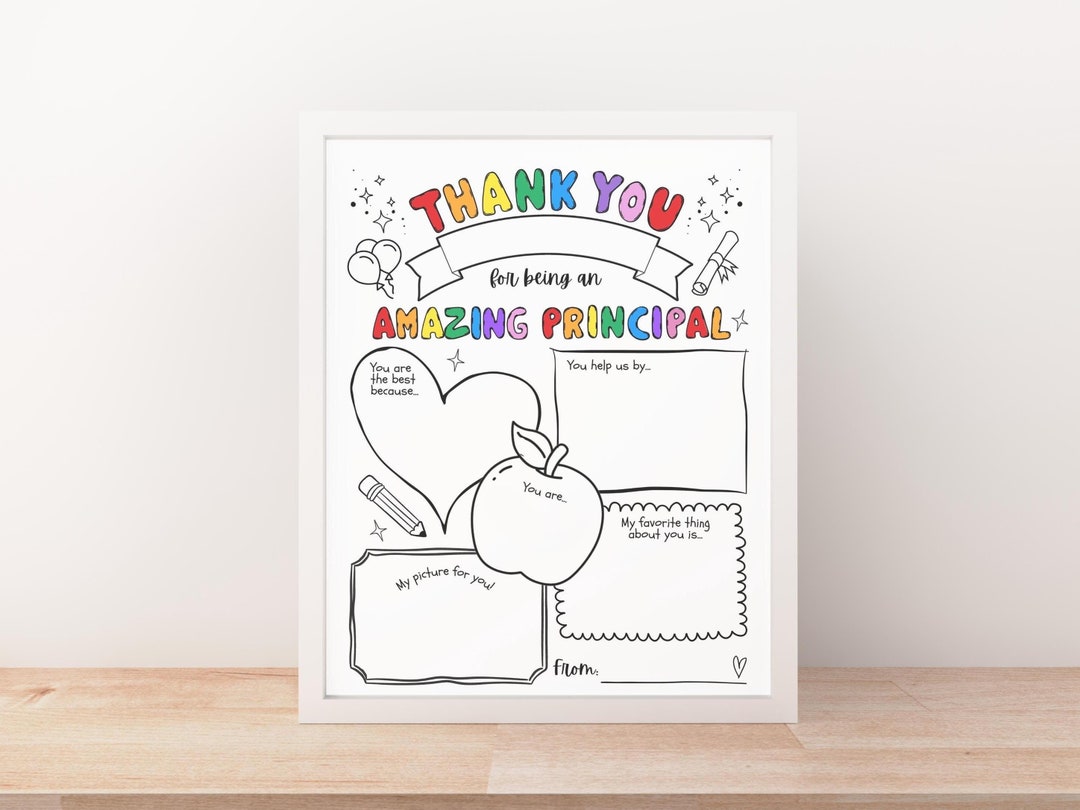 Teacher Appreciation Printable Principal Gift Appreciation Week Gift ...