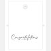 Printable Congratulations Card, Simple Script Card, Graduation Congrats ...