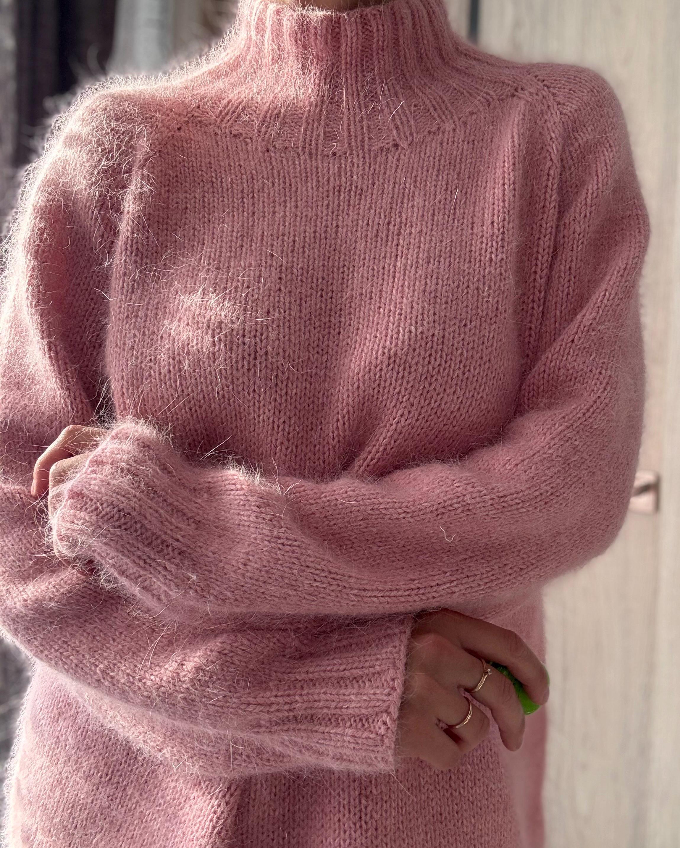 Fluffy Angora Sweater Winter Angora Hand Knit Turtleneck Pullover Soft ...