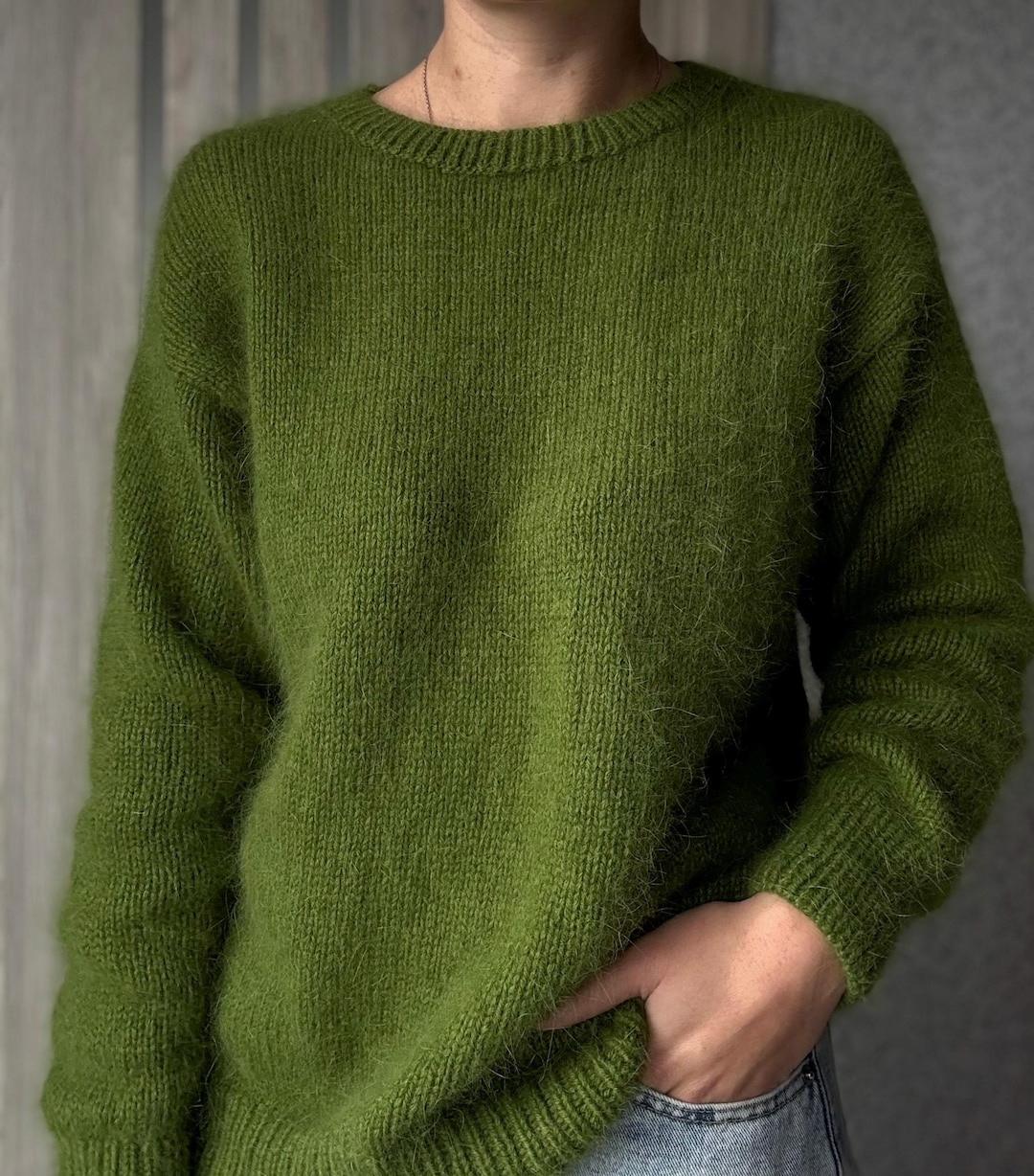 Angora Sweater Elegant Fashion Fluffy Sweater Angora Warm Pullover ...