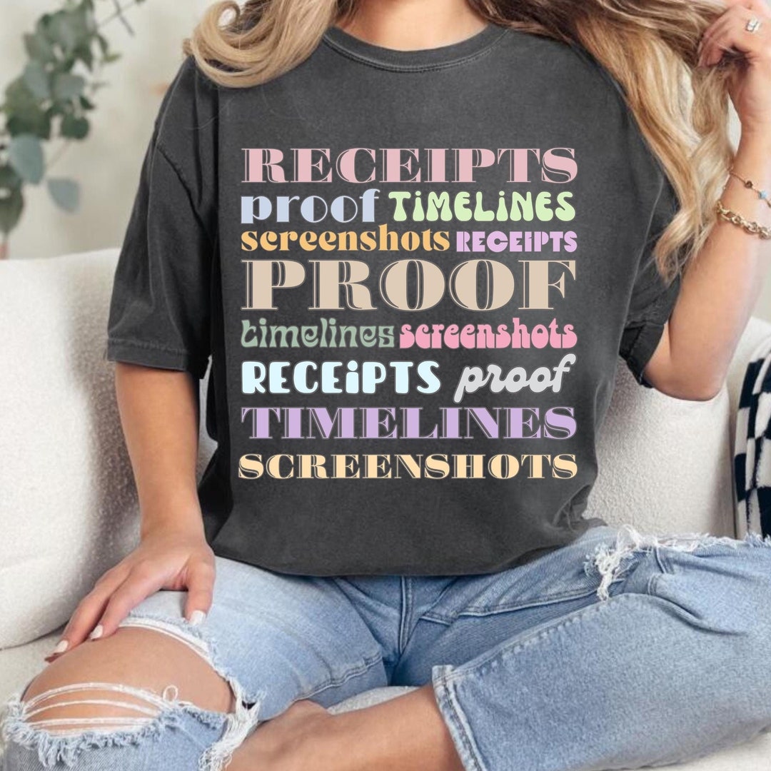 Funny Bravo TV Fan Merch, Real Housewives Shirt, Receipts Proof ...
