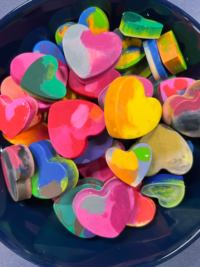 Heart Crayons: Fun Kids Gifts, Stocking Stuffers, Kids Party Favors - Etsy