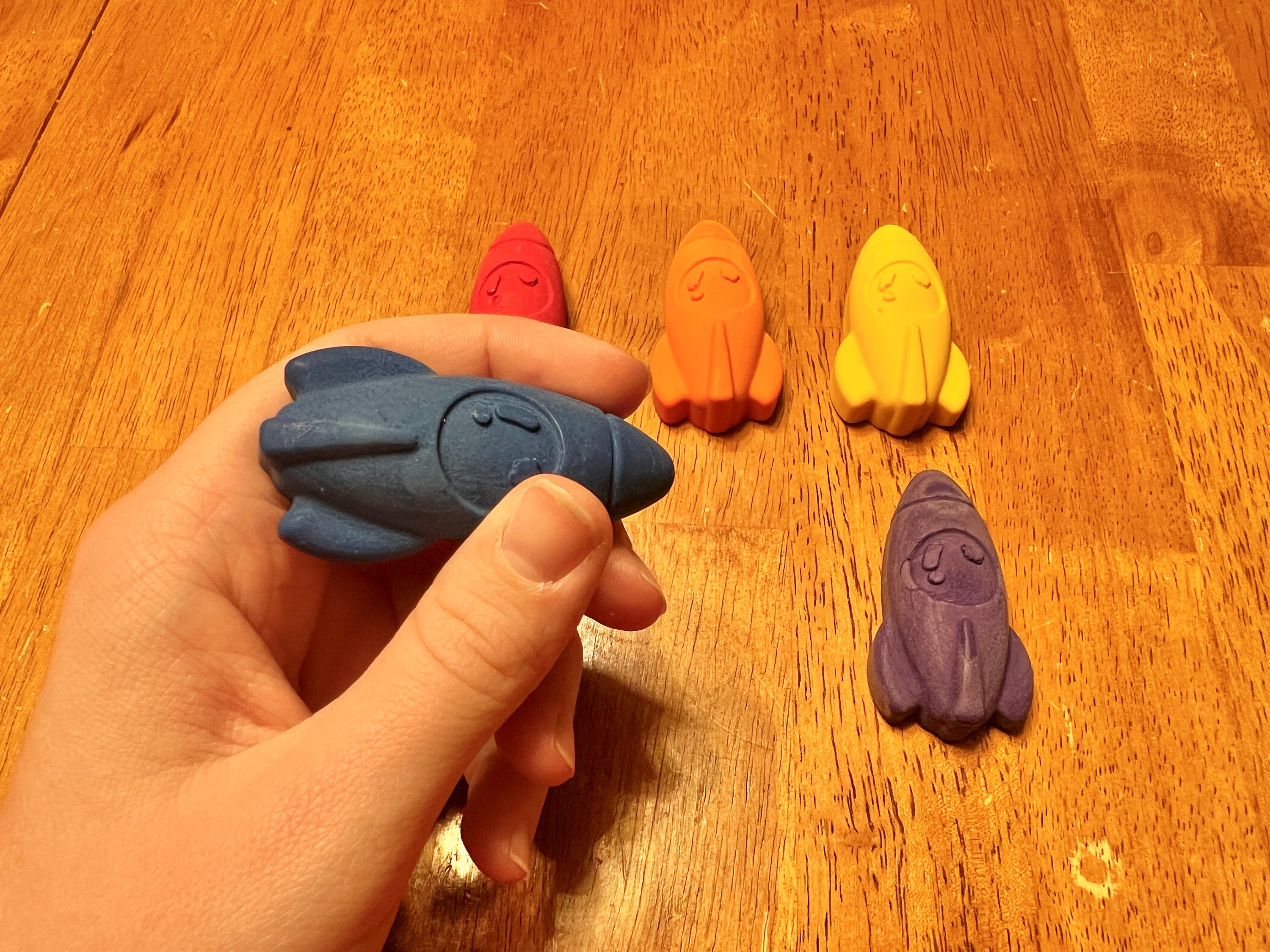 Rocket Ship Shaped Crayons Spaceship Space Kids Gifts - Etsy