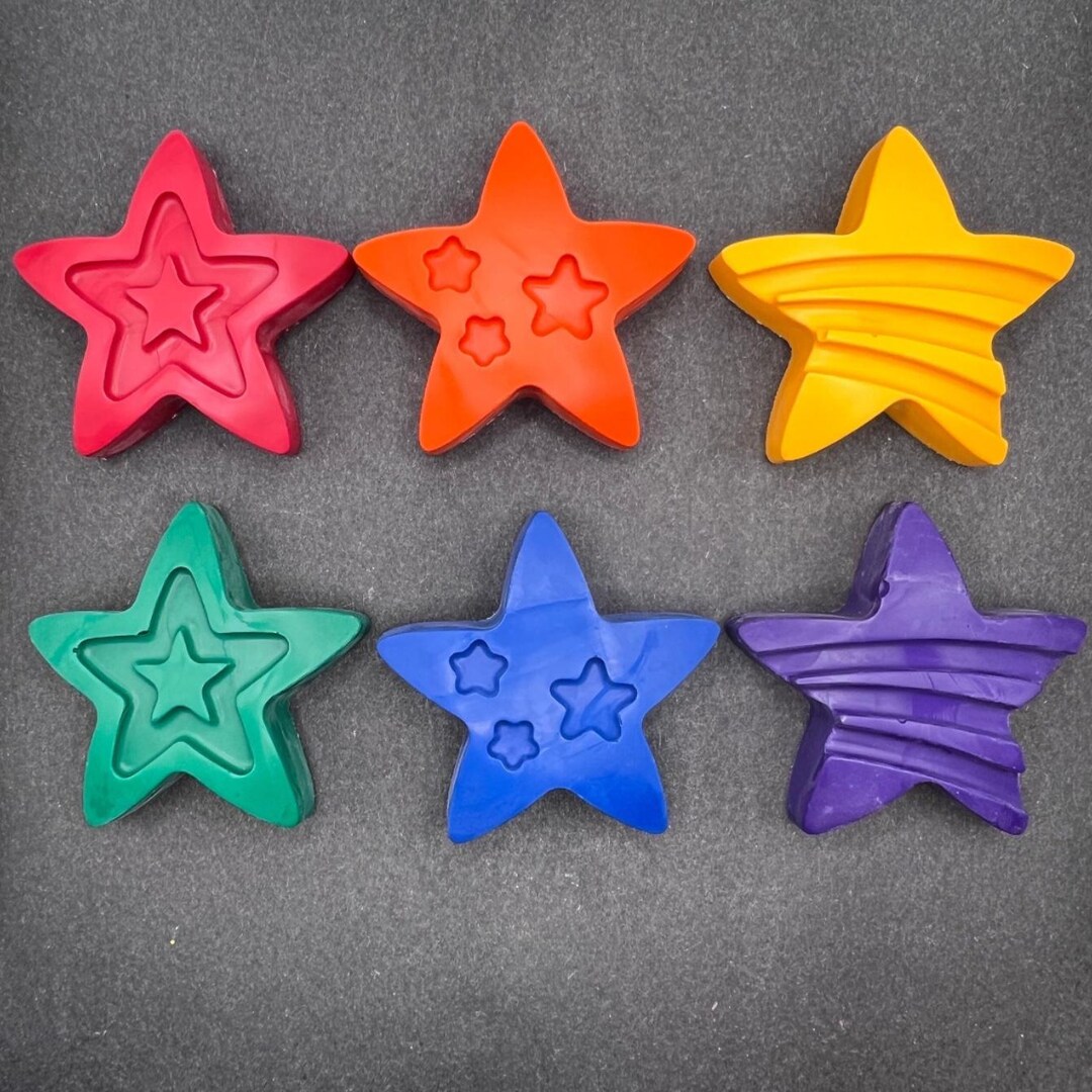 Jumbo Star Shaped Crayons - Recycled - Colorful Crayons - Gifts for ...