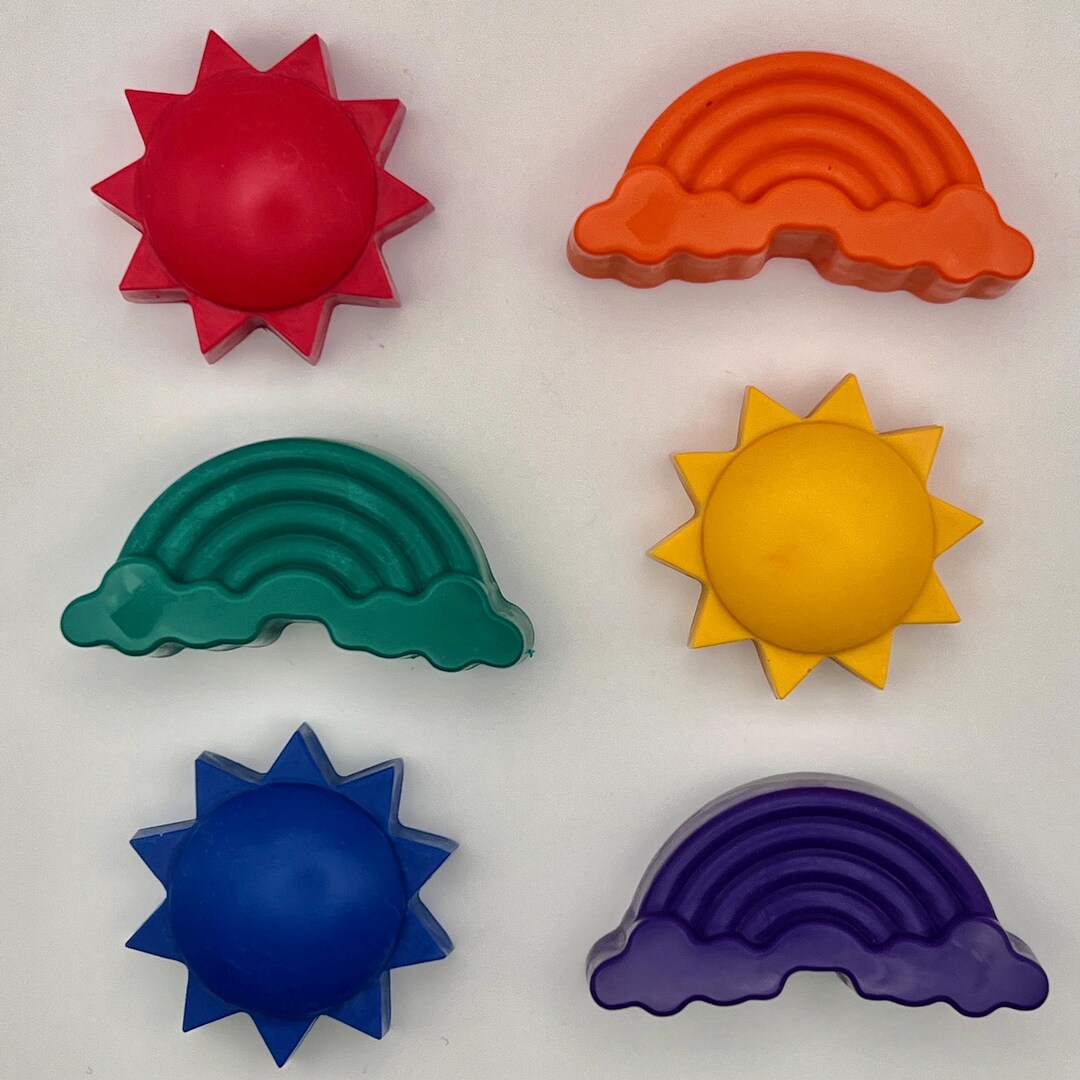 Sun and Rainbow Shaped Crayons - Gifts for Kids - Stocking / Basket ...