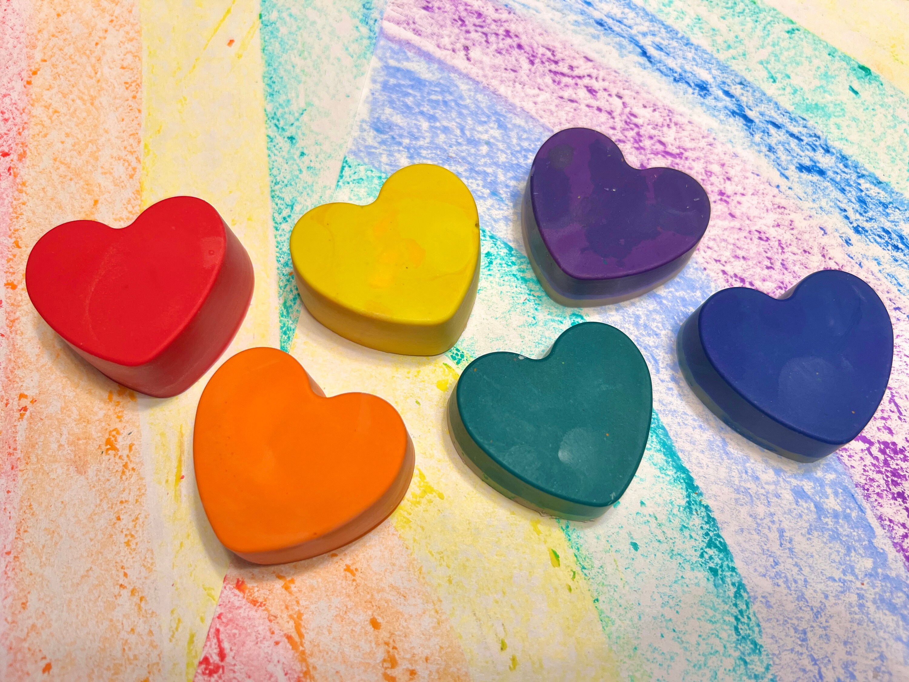 Heart Shaped Crayons - Recycled Crayons - Colorful Crayons - Gifts for ...