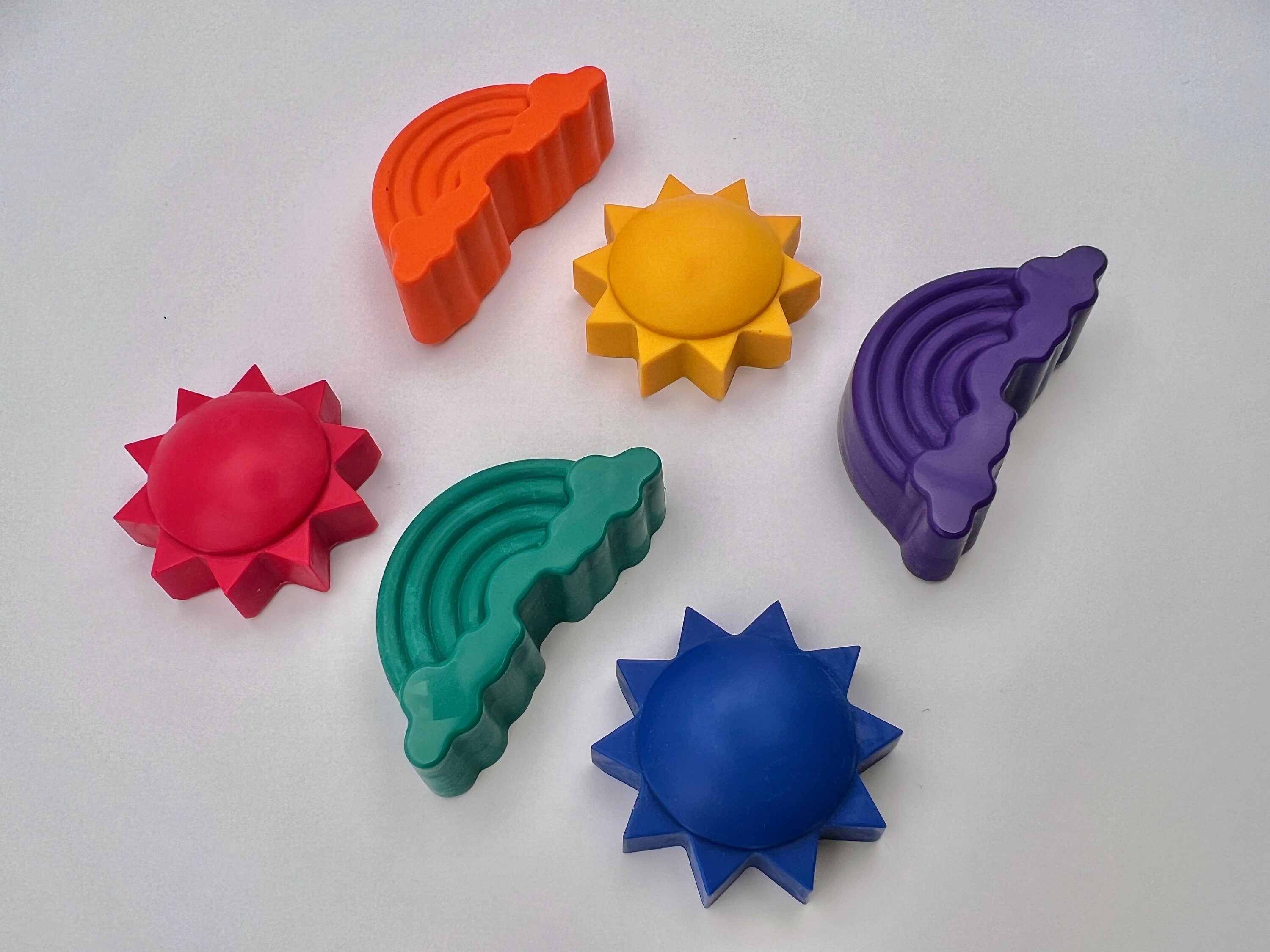 Sun and Rainbow Shaped Crayons Gifts for Kids Stocking / Basket ...