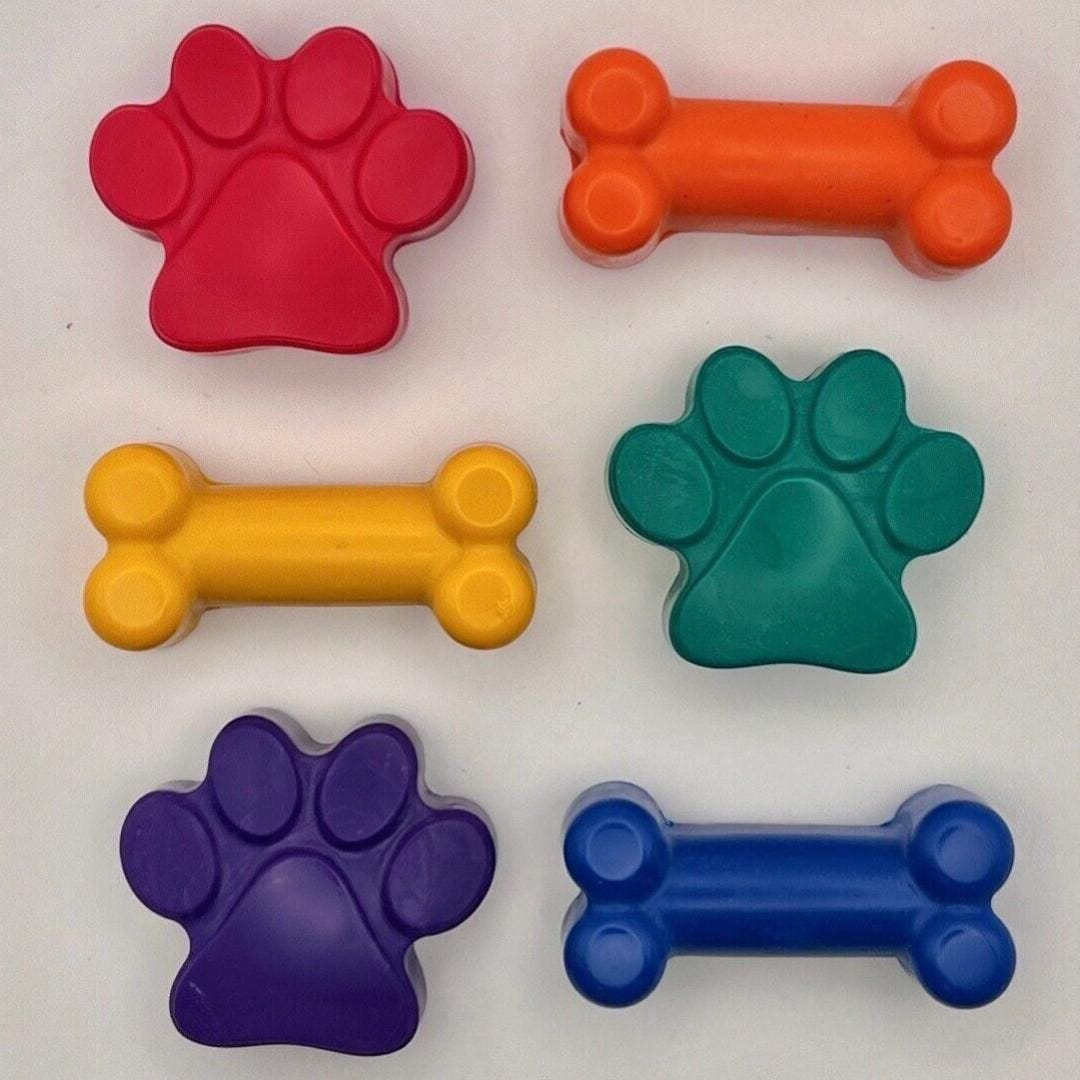 Dog Crayons: Bone & Paw Shapes, Fun Kids Gifts, Stocking Stuffers ...