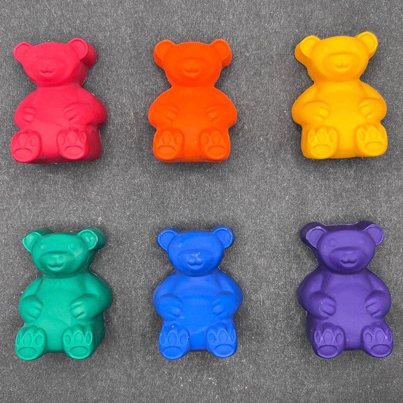 Teddy Bear Crayons: Zoo Animal Party Favors, Stocking Stuffers, Fun ...