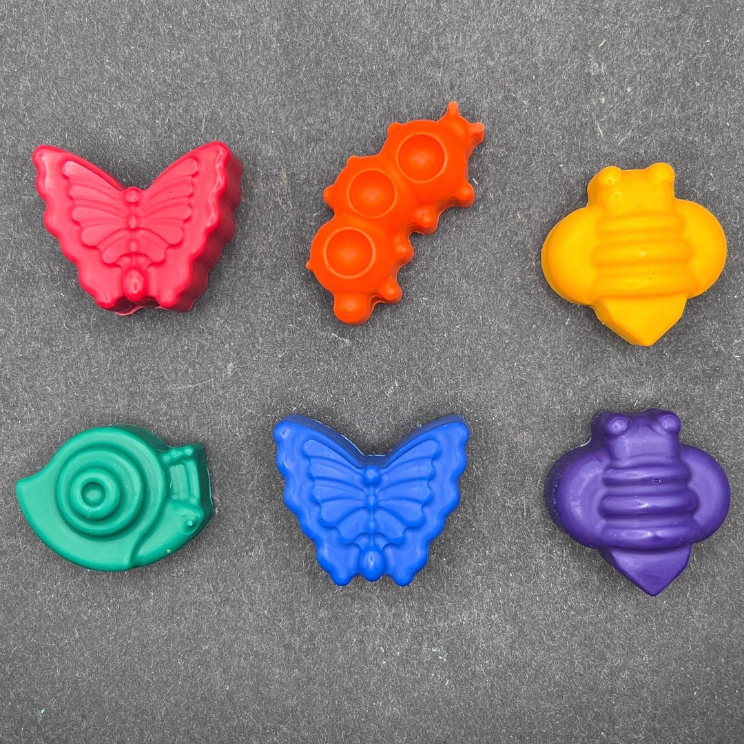 Insect Shaped Crayons - Bug - Butterfly - Caterpillar - Animal - Gifts ...