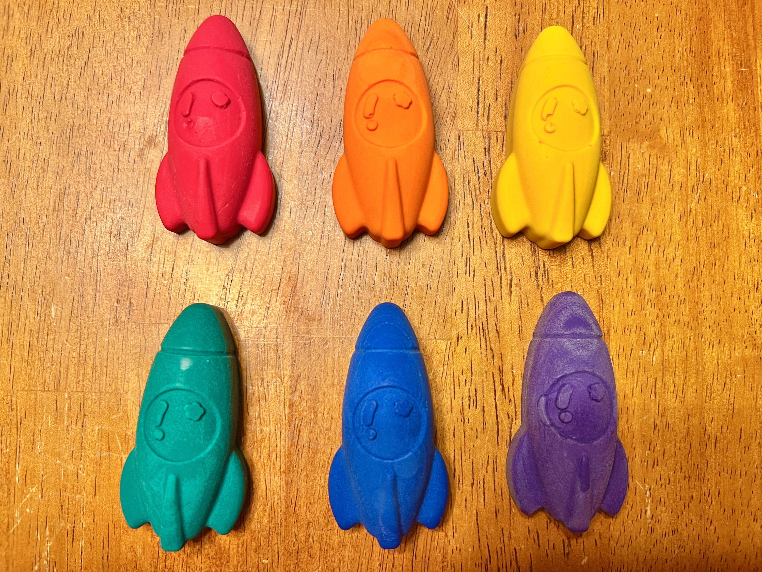 Rocket Ship Shaped Crayons Spaceship Space Kids Gifts - Etsy