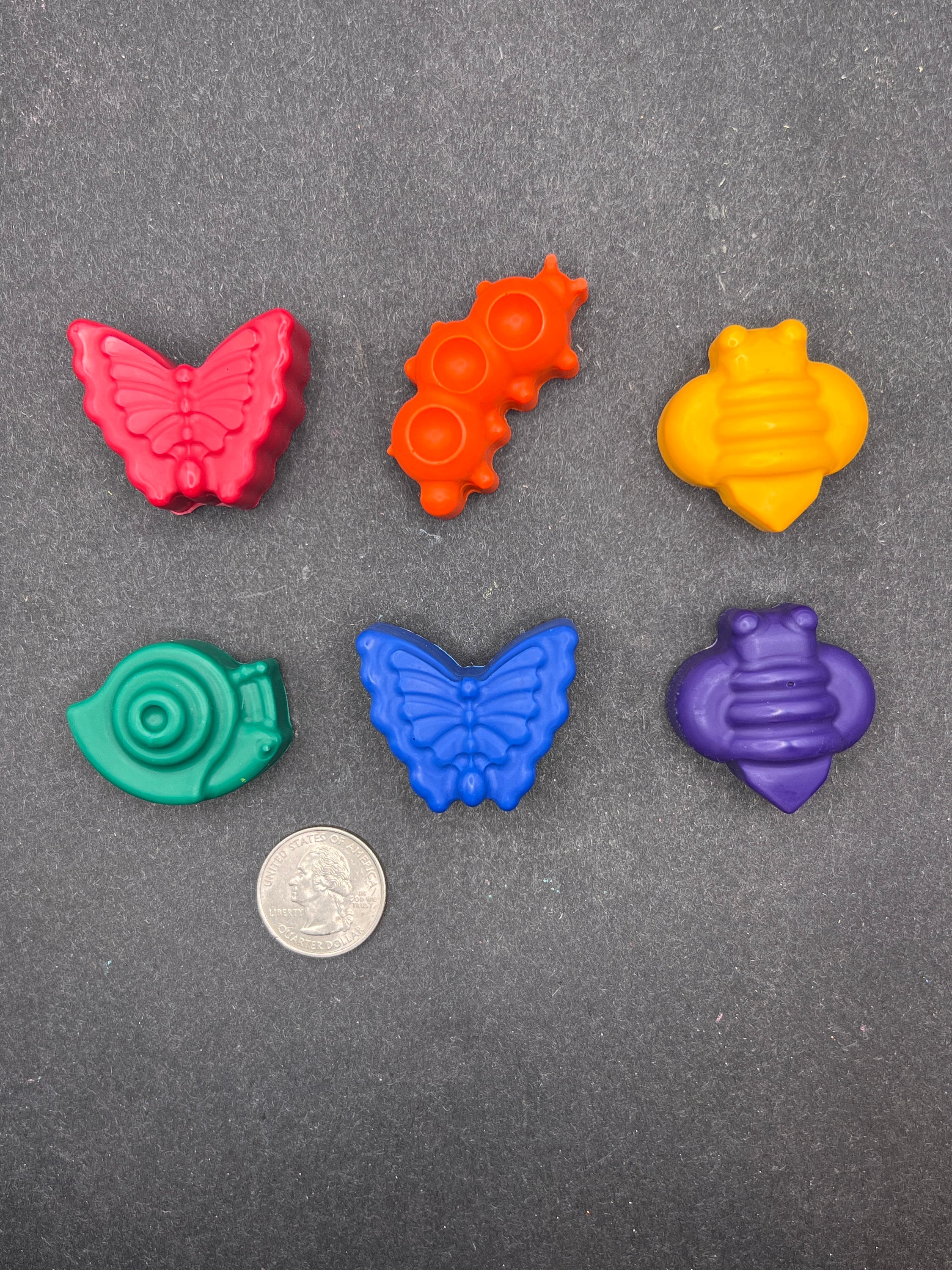Insect Shaped Crayons Bug Butterfly Caterpillar Animal Gifts for Kids ...