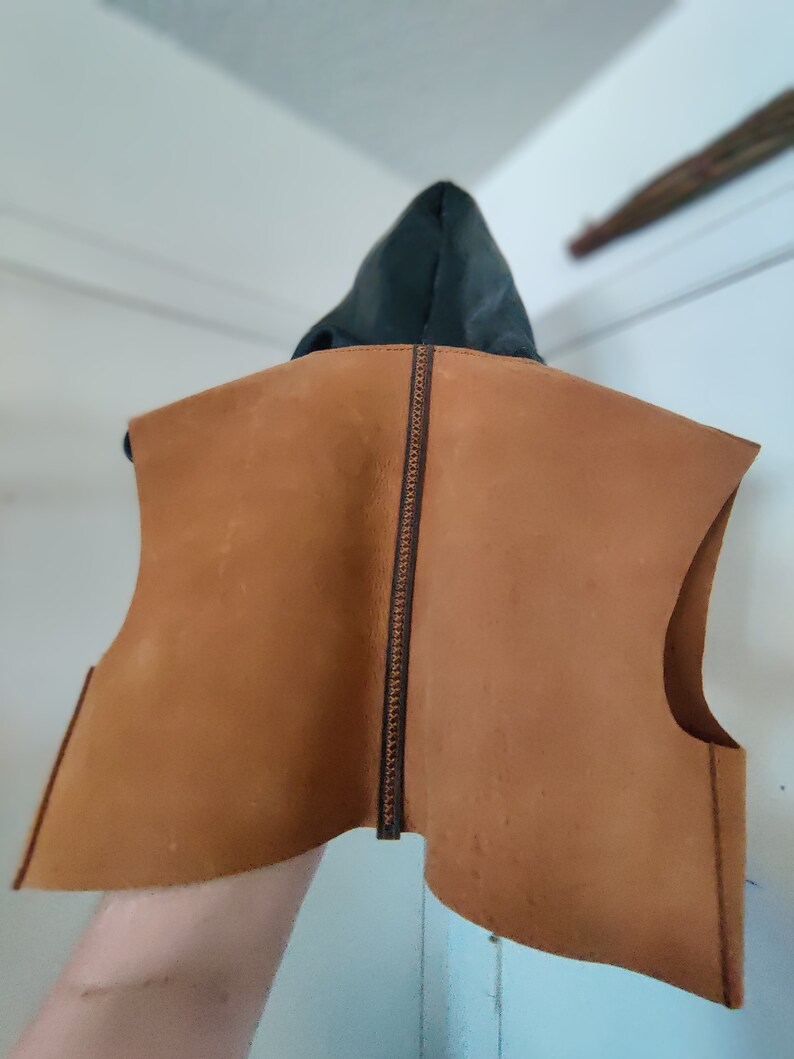 Leather Cosplay Costume Assassin Hood Vest Size S/M Black & Brown - Etsy