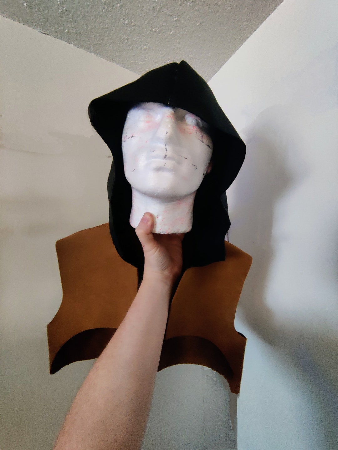 Leather Cosplay Costume Ranger Assassin Hood Vest Size Small/medium ...