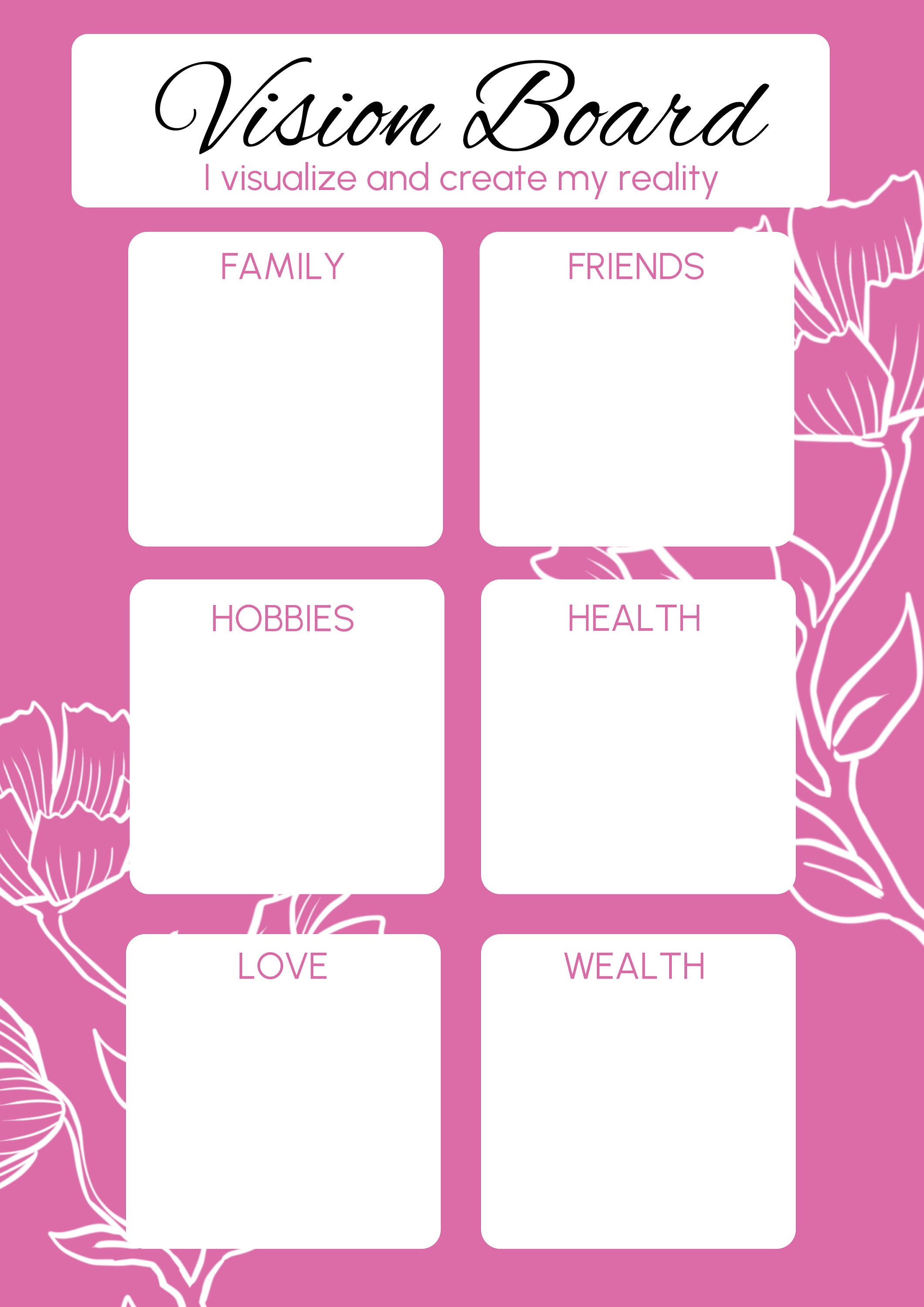 Printable Affirmation Planner, Instant Digital Pdf Download, Meditation ...