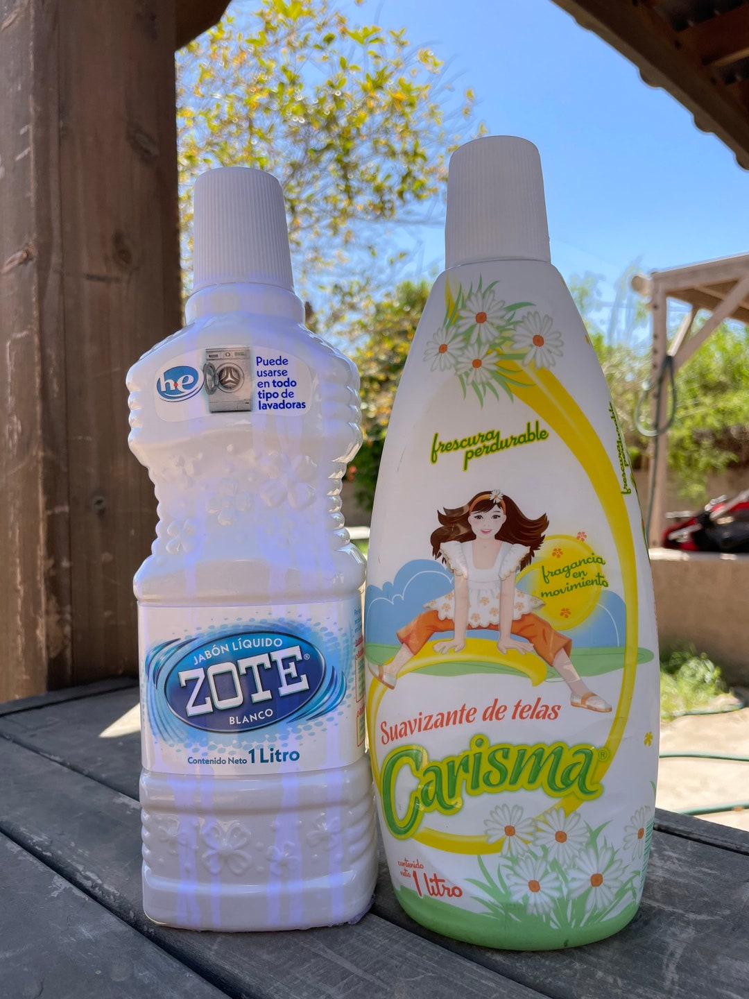 Jabon ZOTE En Liquido Blanco Y Azul Carisma Suavizante De - Etsy