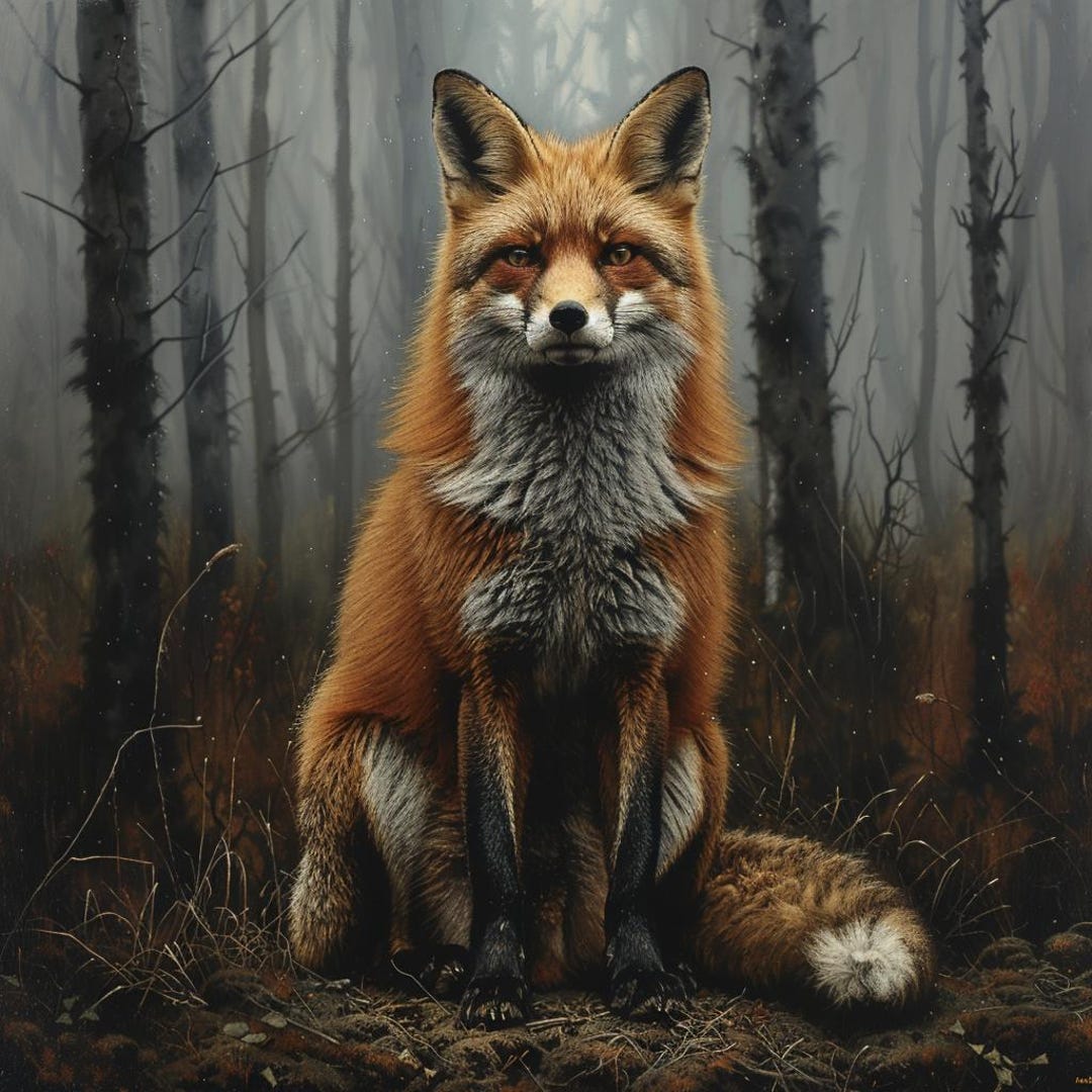 24 Fox Clipart, Forest Animal Illustration, Wildlife PNG, Woodland ...