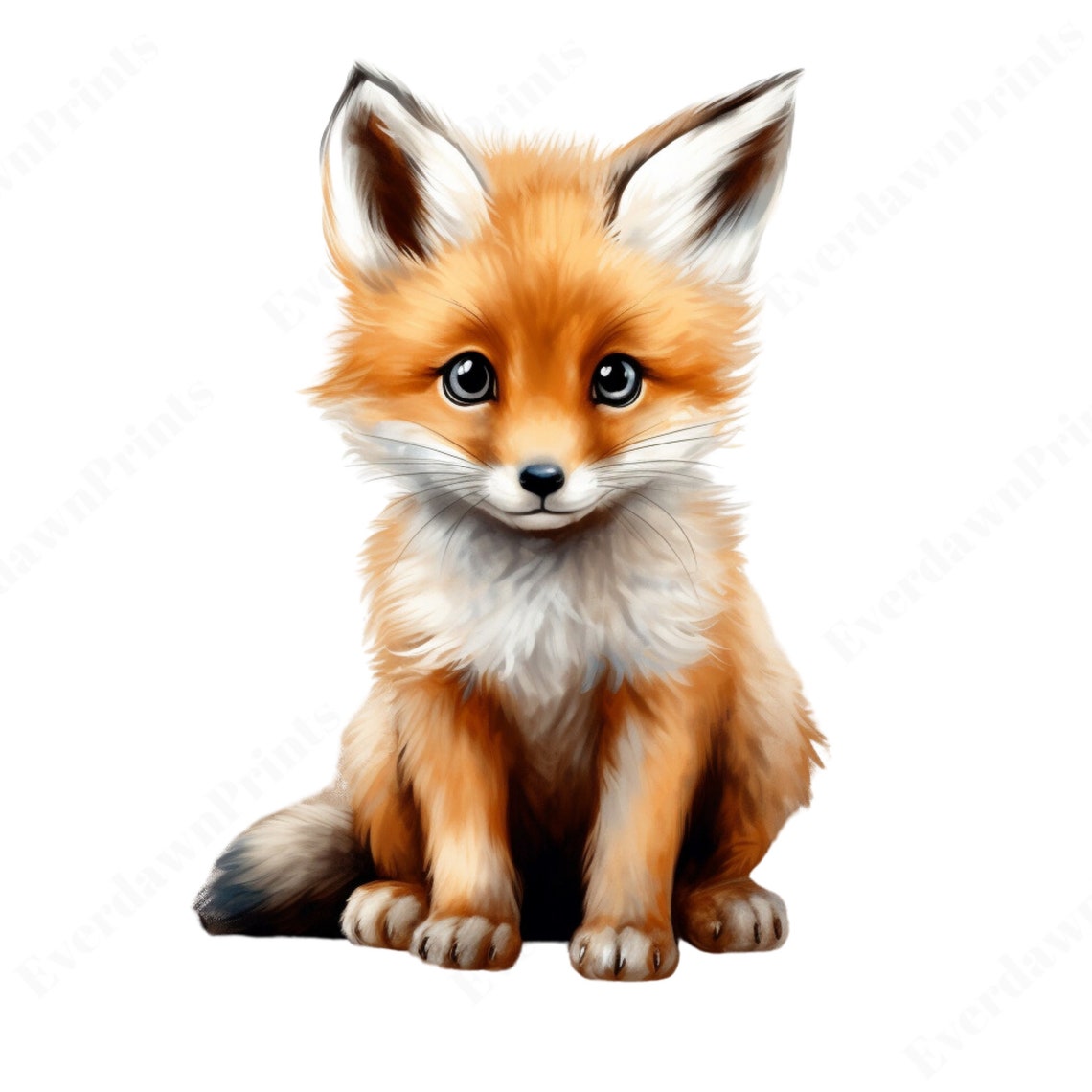 23 Watercolor Baby Fox, Transparent PNG, Baby Shower, Birthday, Nursery ...