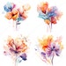 28 Watercolor Abstract Flowers Clipart, High Quality Transparent PNG ...