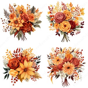 28 Autumn Floral Clipart, Autumn Bouquet, High Quality Transparent ...