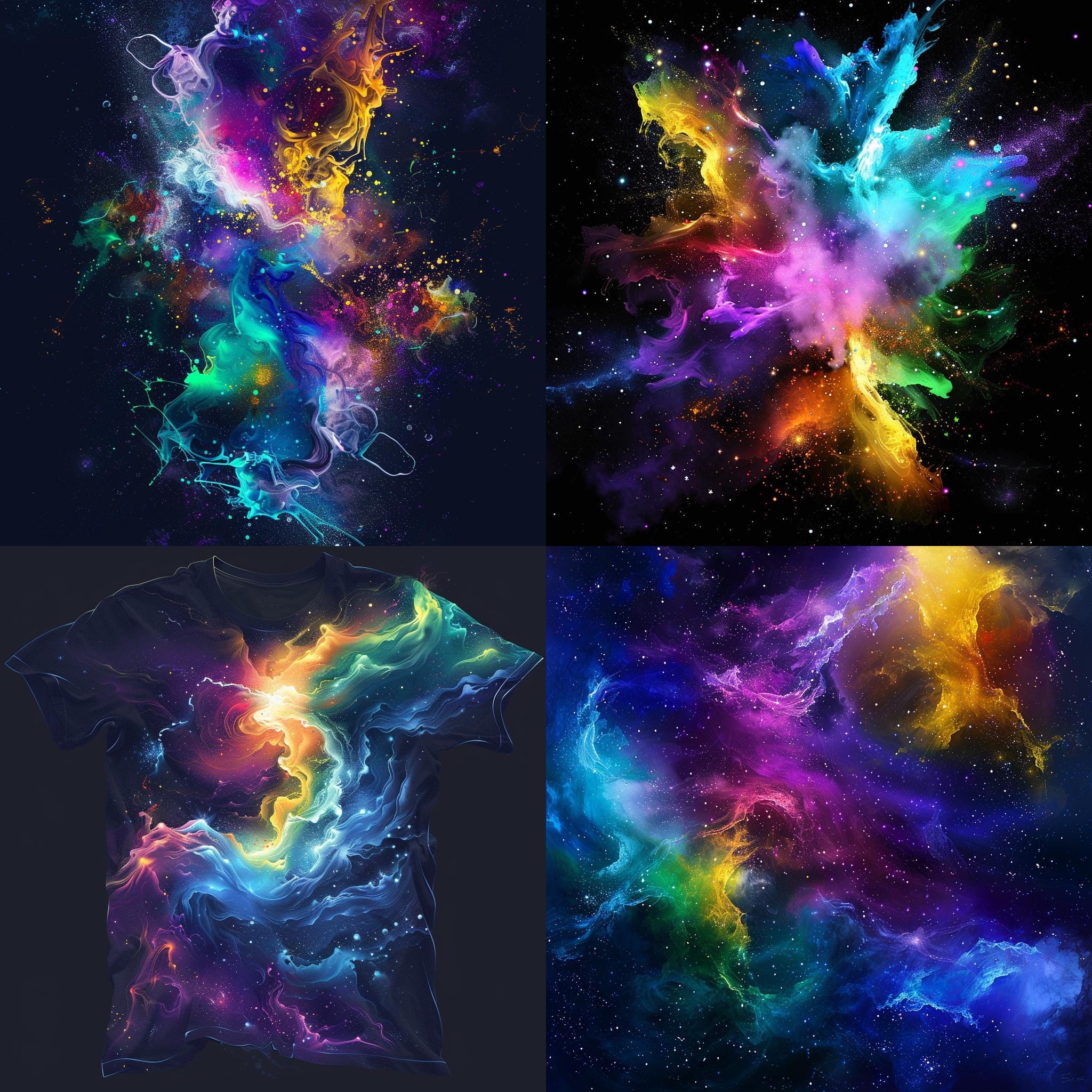 19 Cosmic Galaxy Nebula Clipart, Space Background Digital Download ...