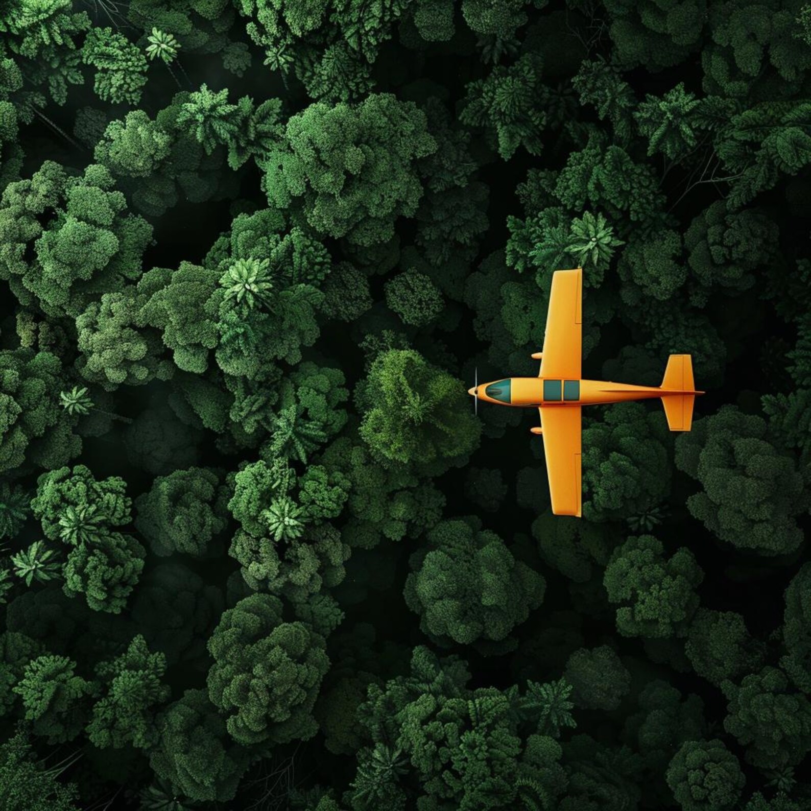 24 Airplane in Forest Clipart, Nature Aviation Digital Art, Green ...
