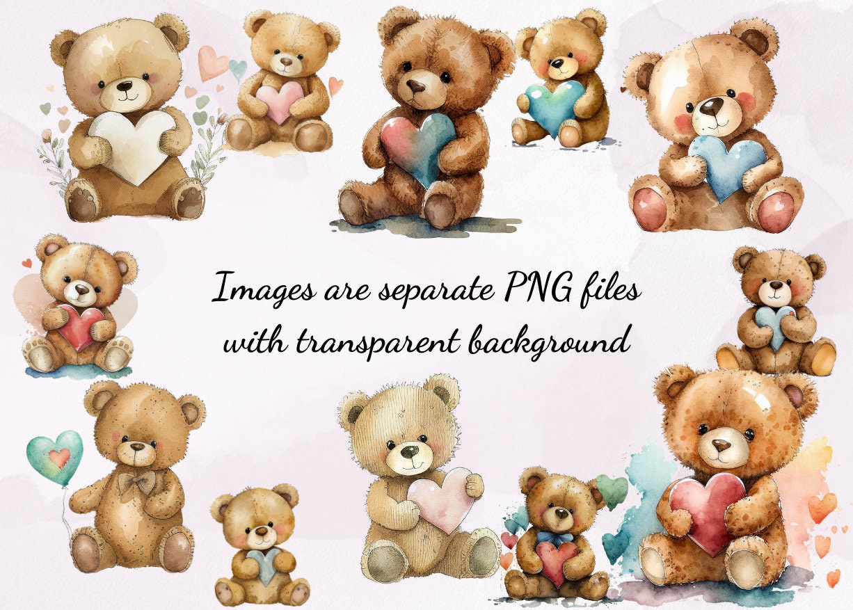 Teddy Bear Clipart, 30 High Quality Transparent PNG, Teddy Bear With ...