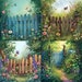 24 Enchanted Garden Fence With Fairies, Whimsical Fairy Child ...