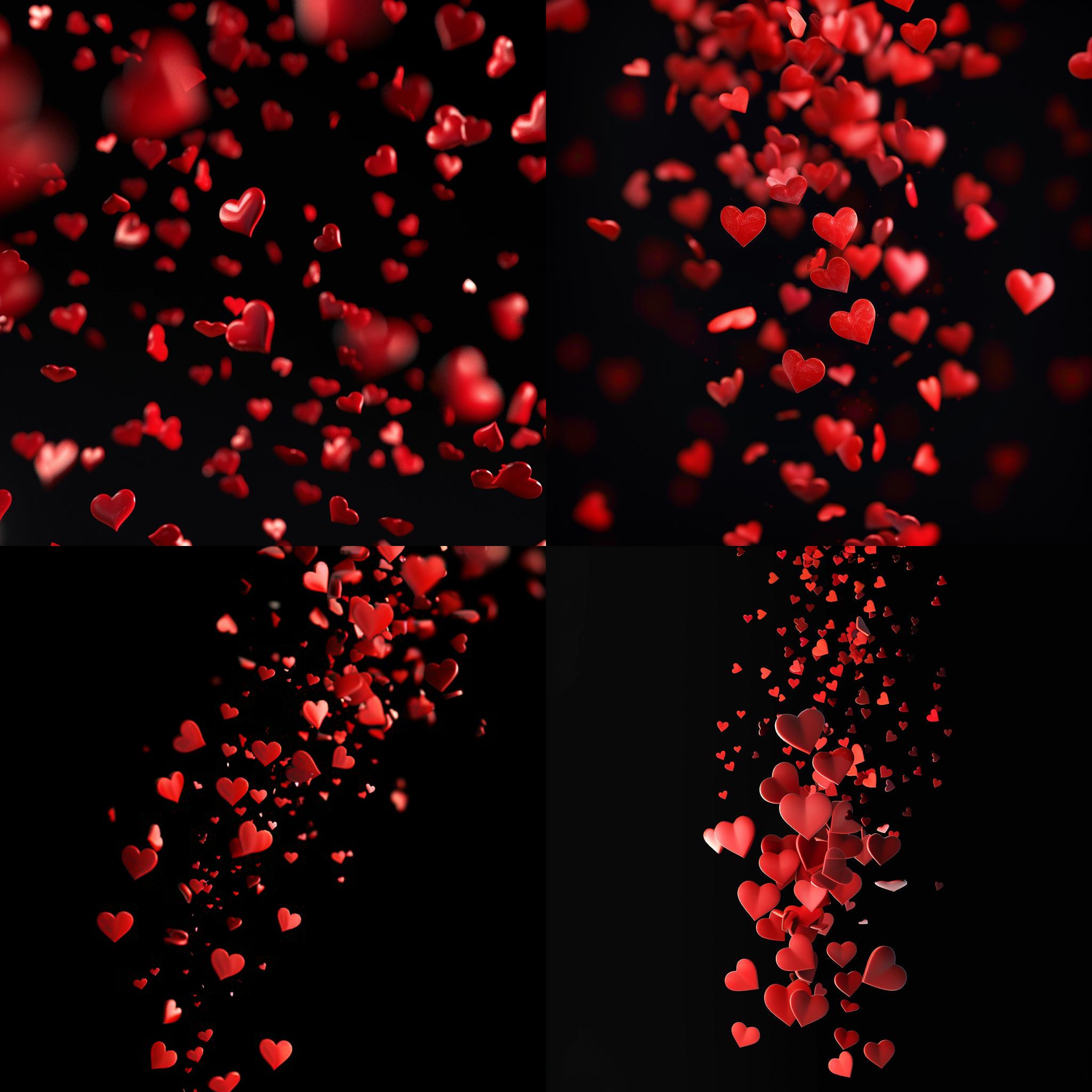 24 Red Hearts Clipart, Valentine's Day Clipart, Love Hearts Digital Art ...