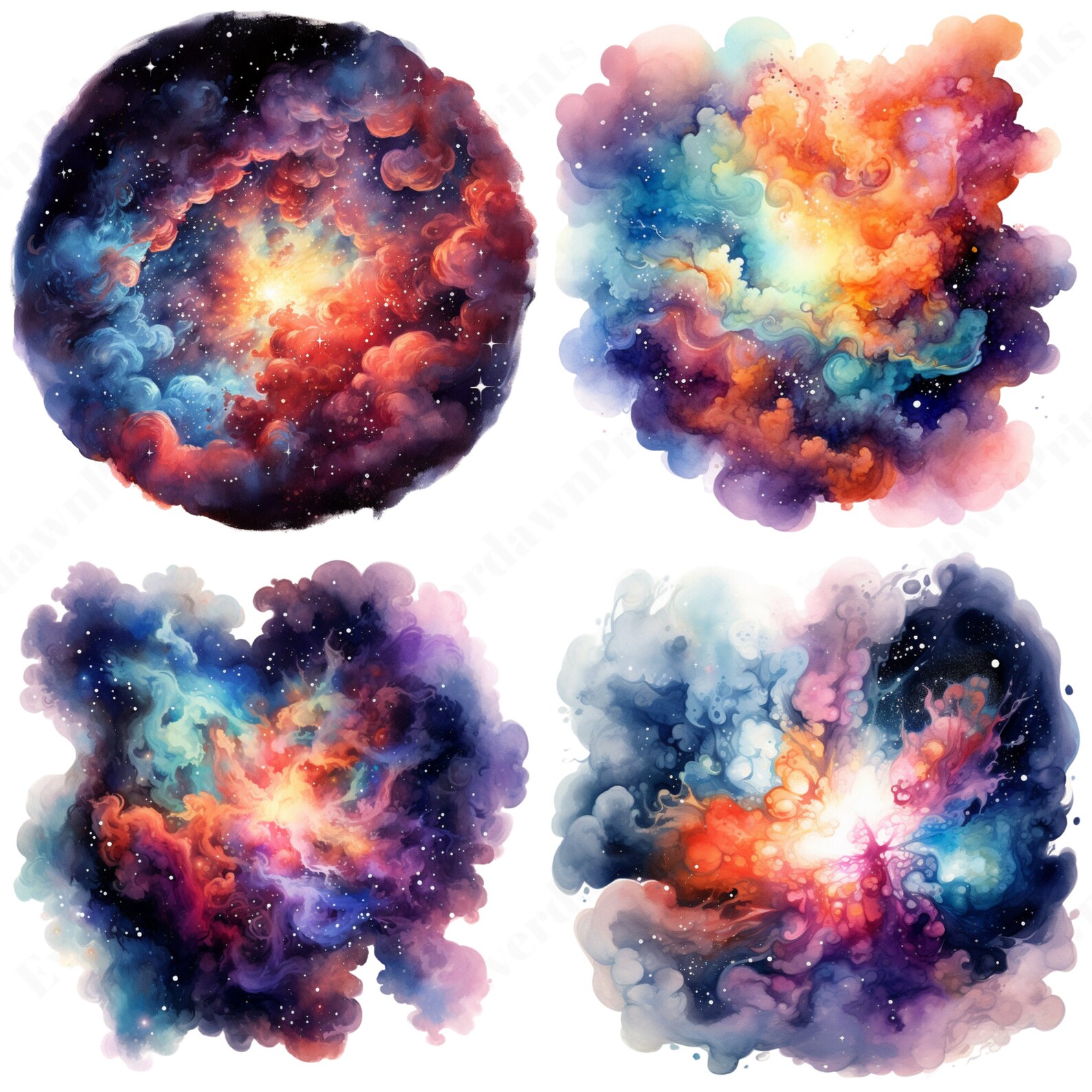 23 Outer Space Clipart Set, High Quality Transparent PNG Galaxy Clipart ...